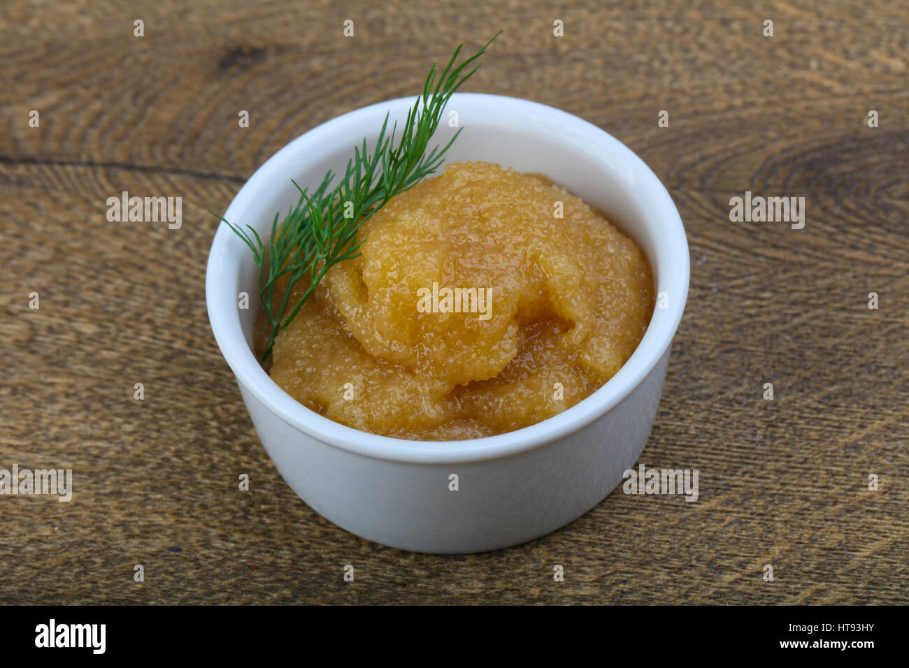 Herring roe with dill on the plate Stock Photo - Alamy