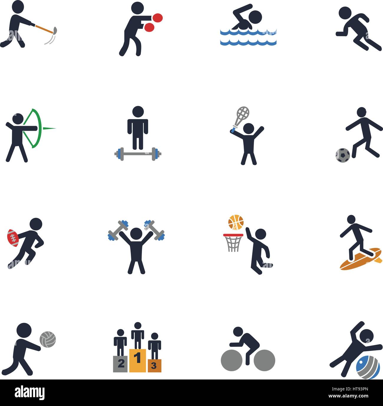 sport web icons for user interface design Stock Vector Image & Art - Alamy