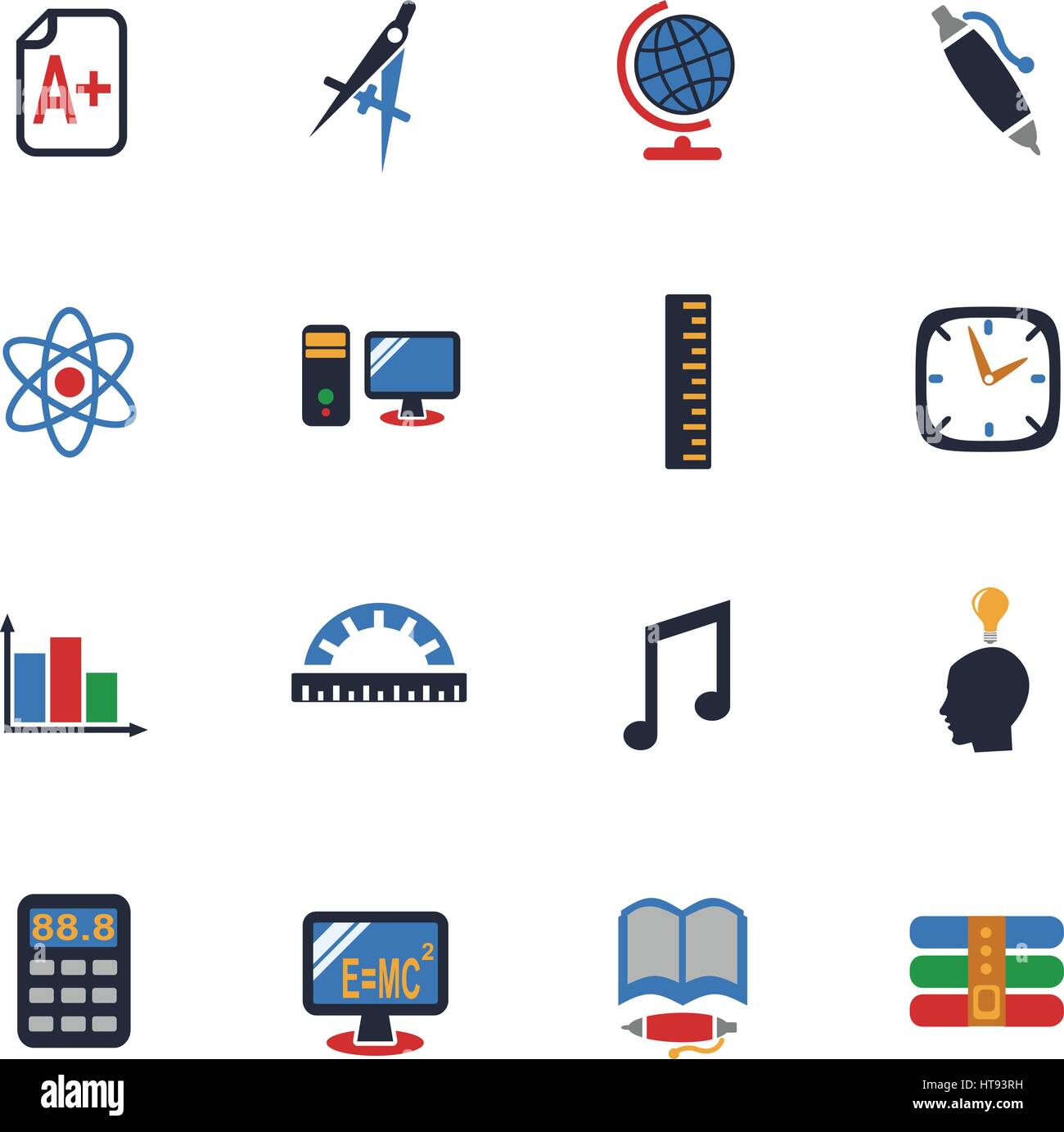 university web icons for user interface design Stock Vector Image & Art ...