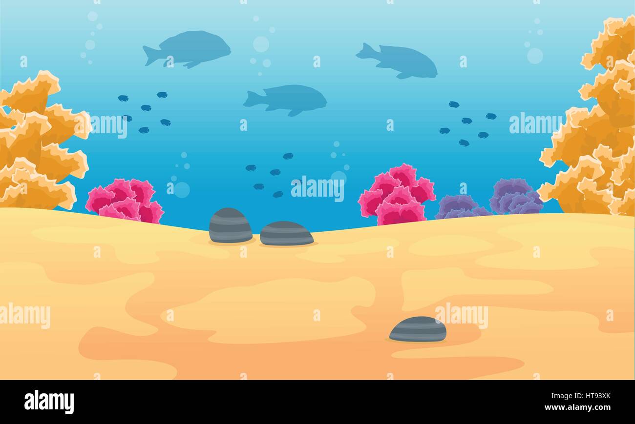 Reef scenery Stock Vector Images - Alamy
