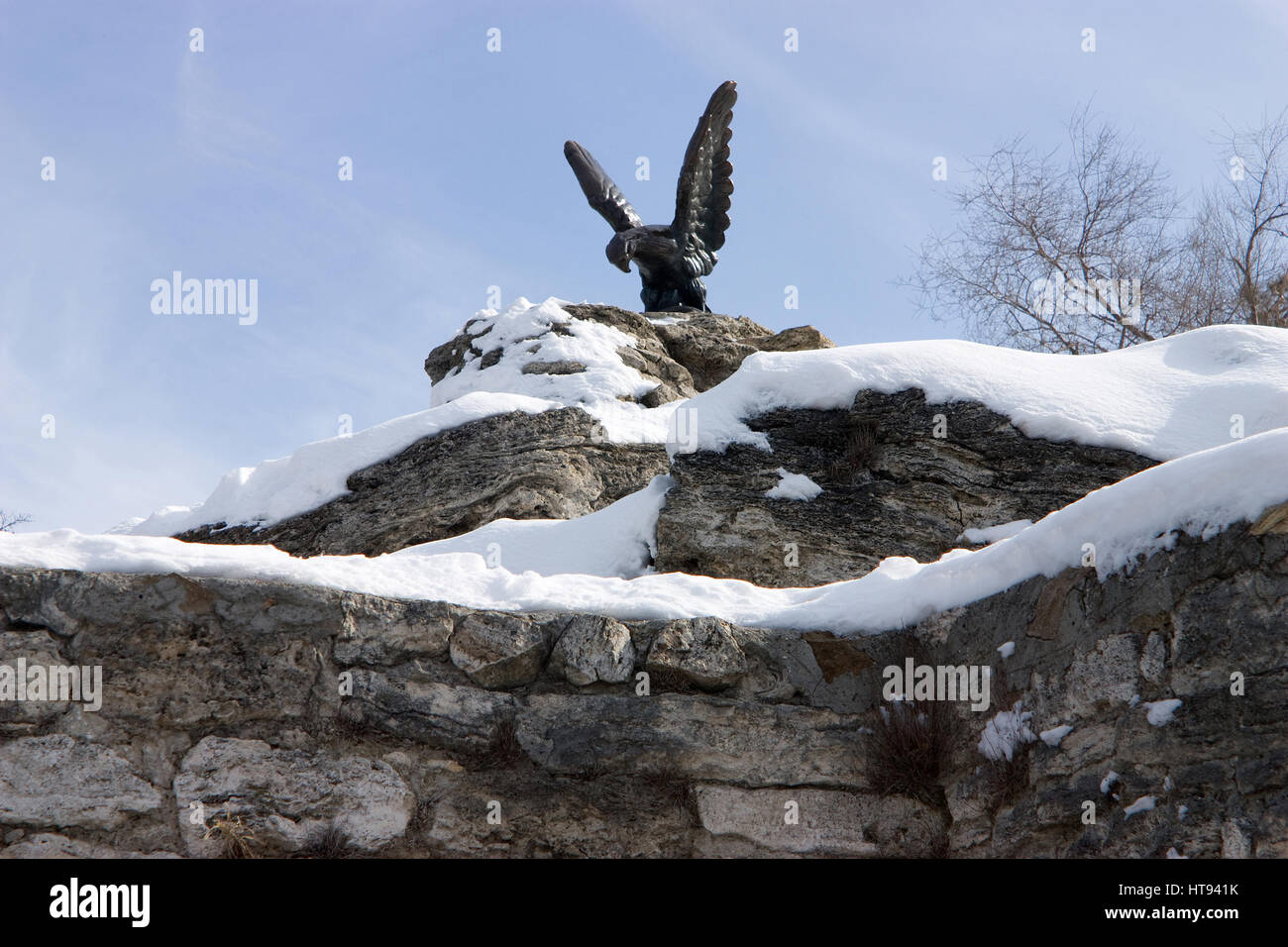 Eagle statue in Emblem Pleasure Resort in Pyatigorsk city, Northern ...