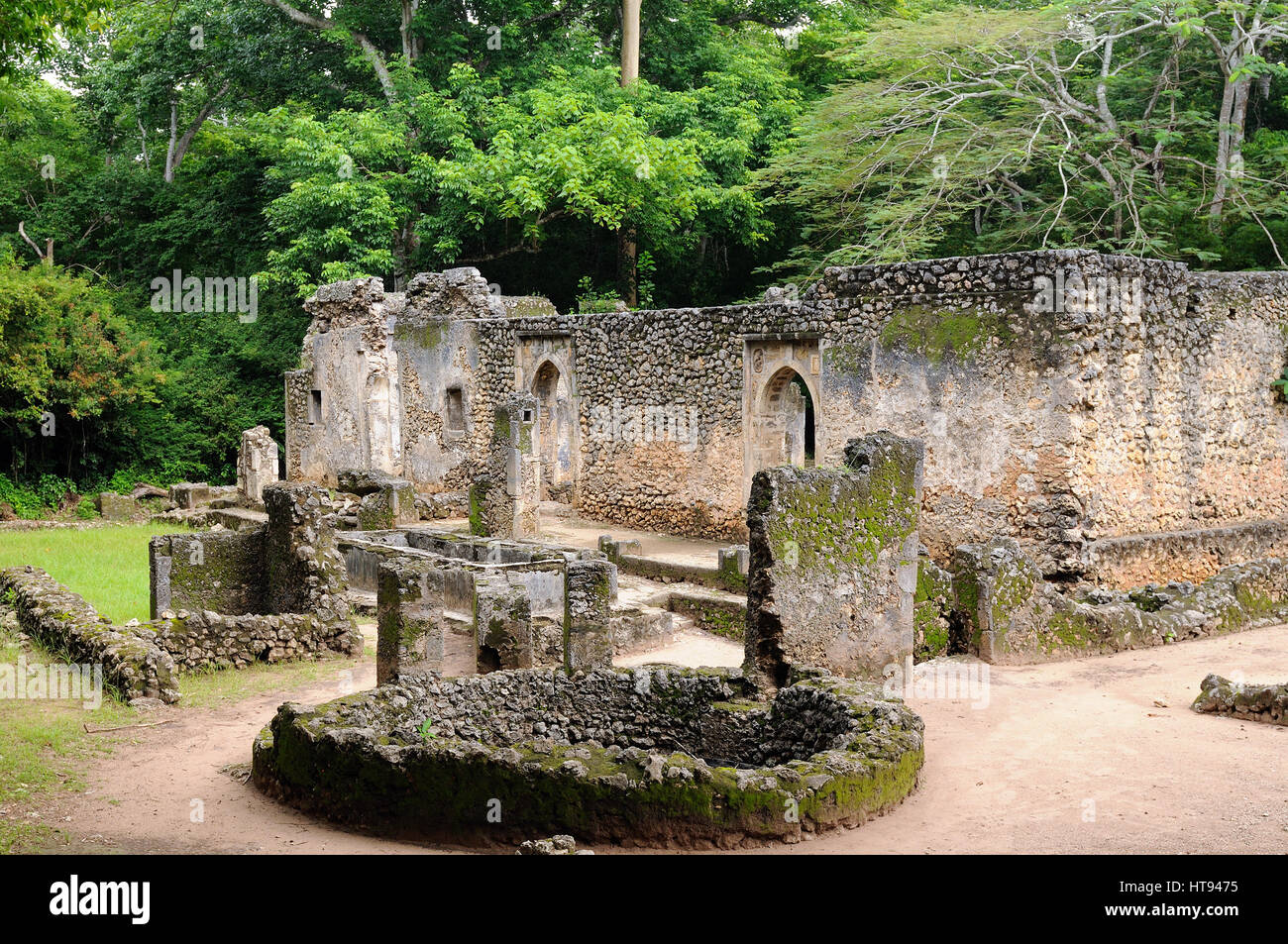 Kenya, Gede ruins are the remains of a Swahili town located in Gedi, a ...