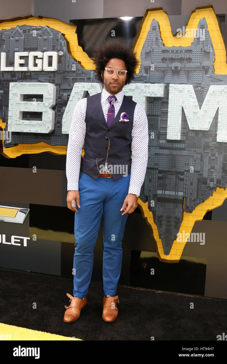Jonathan Fernandez attending the premiere of 'The Lego Batman Movie ...