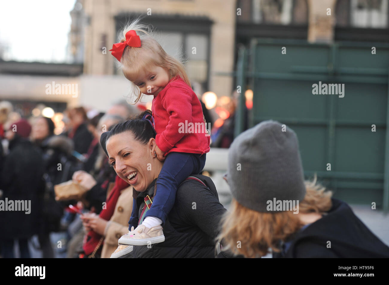 New York, USA. 08th Mar, 2017. Thousands of women rally as part of a ...