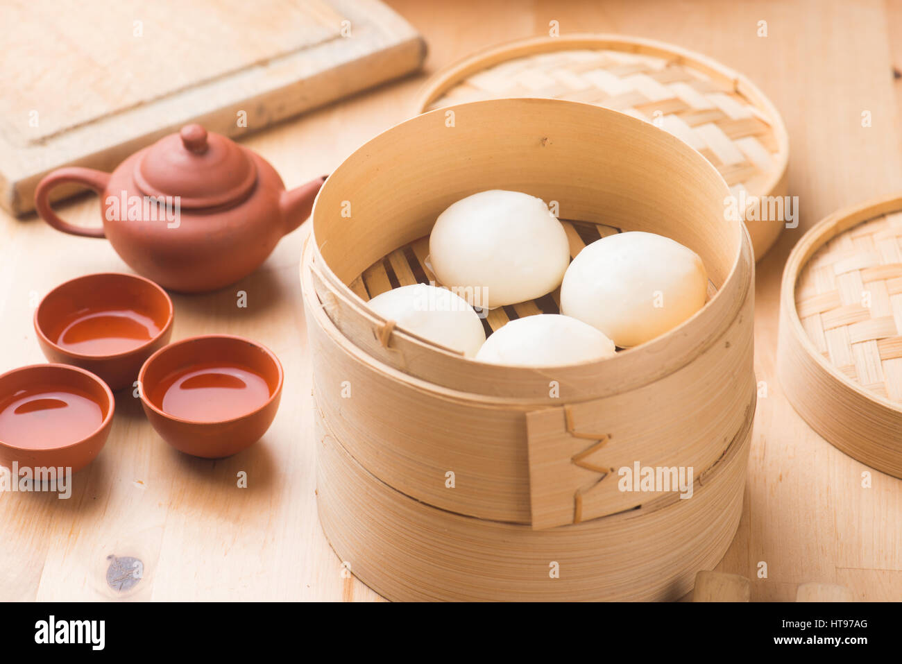 bao ,popular chinese dim sum food Stock Photo - Alamy