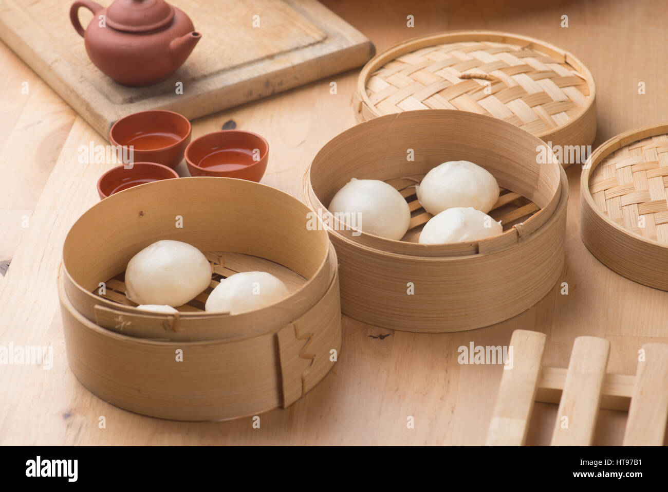 bao ,popular chinese dim sum food Stock Photo - Alamy