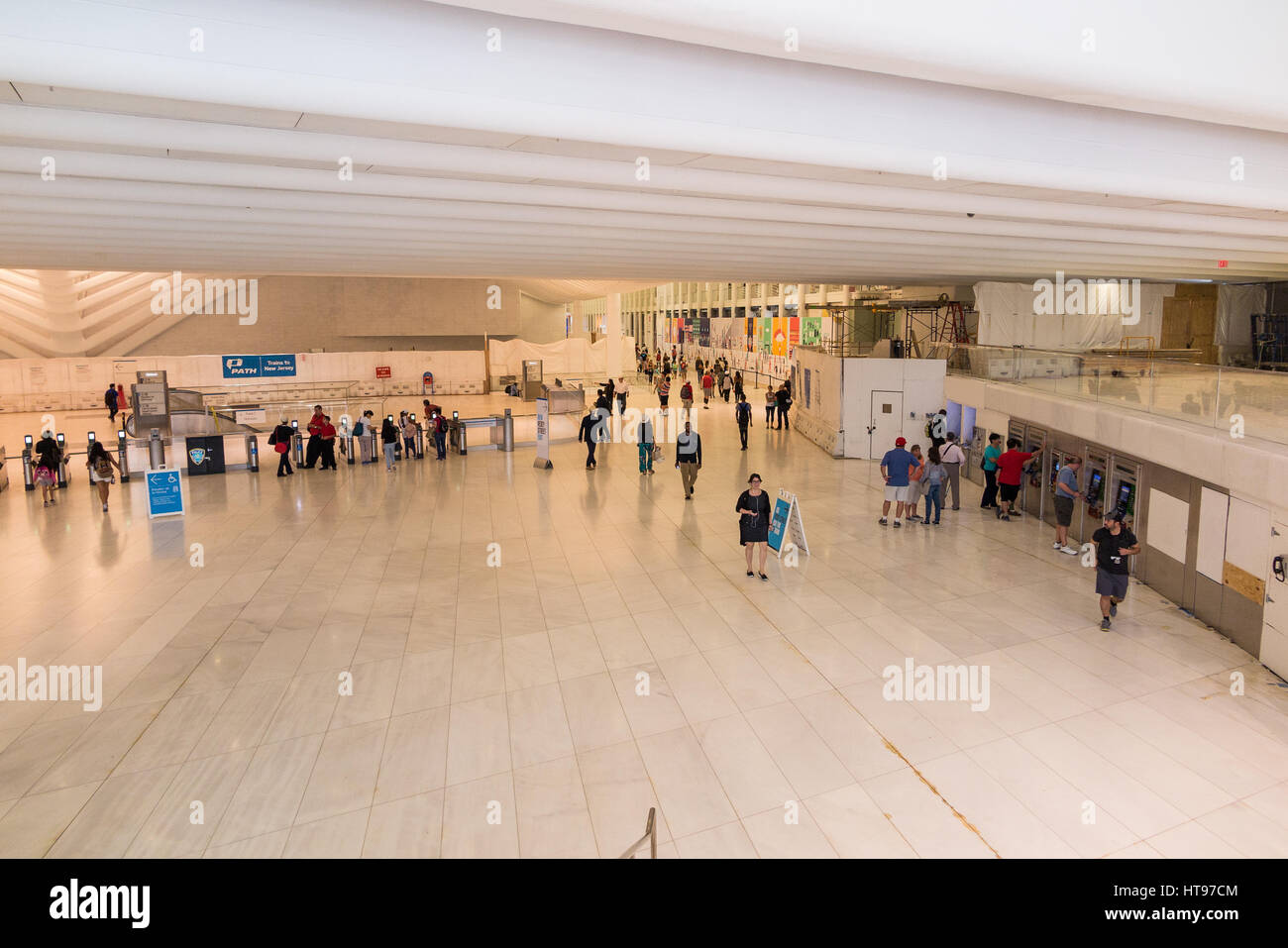 Inside look at the main lobby / concourse at the WTC Transportation Hub ...