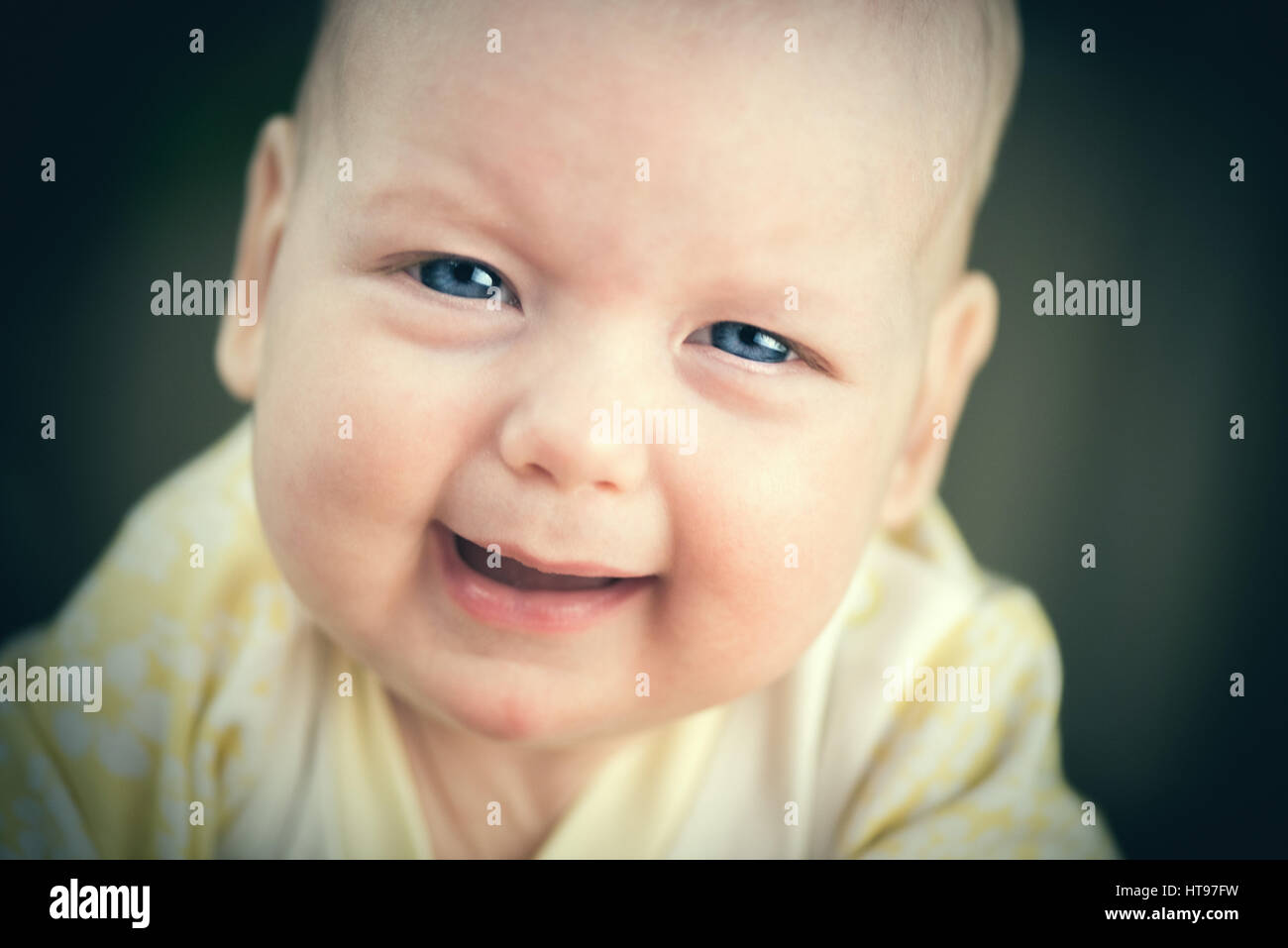 Portrait of crying baby girl Stock Photo - Alamy