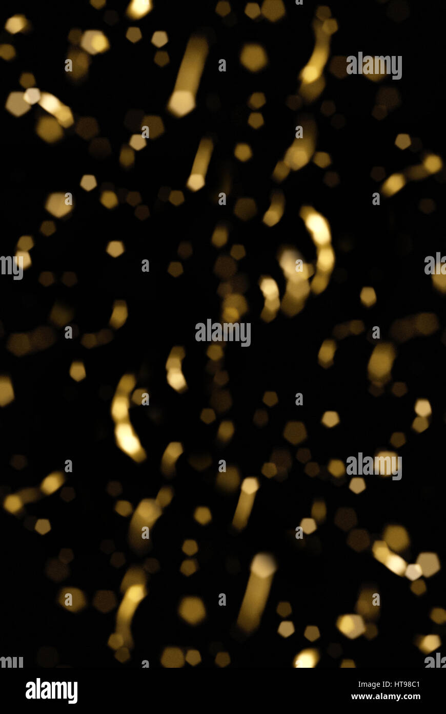 abstract and festive gold bokeh background, blurred lights Stock Photo ...