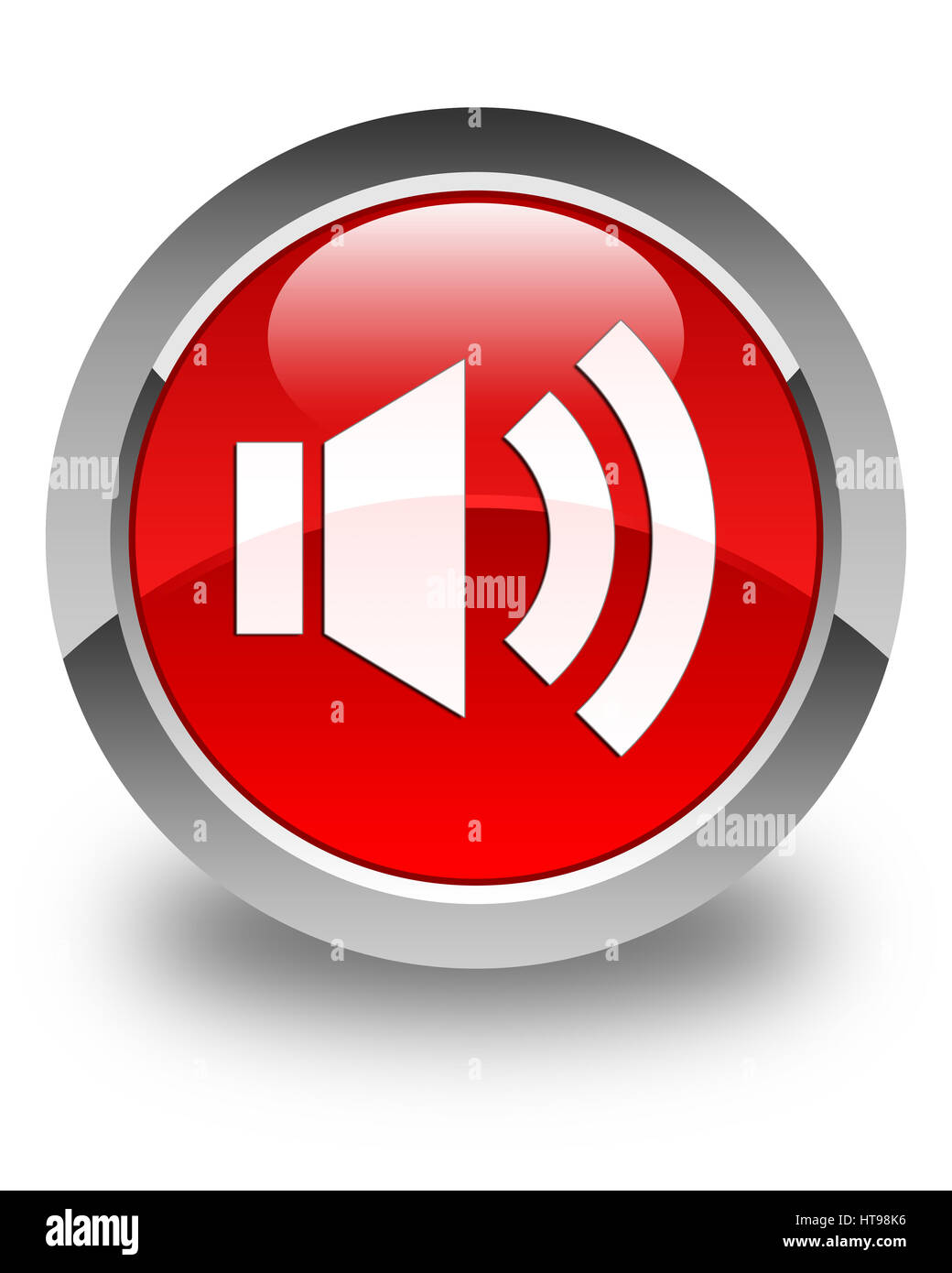 Volume red glossy icon hi-res stock photography and images - Alamy