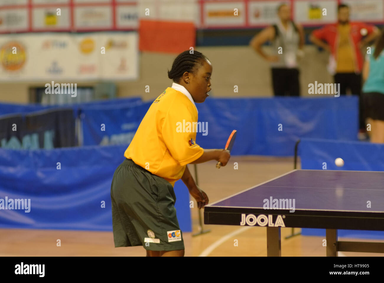 Trisome Games July 2016. US Affrico indoor gym. Florence, Italy. Young ...