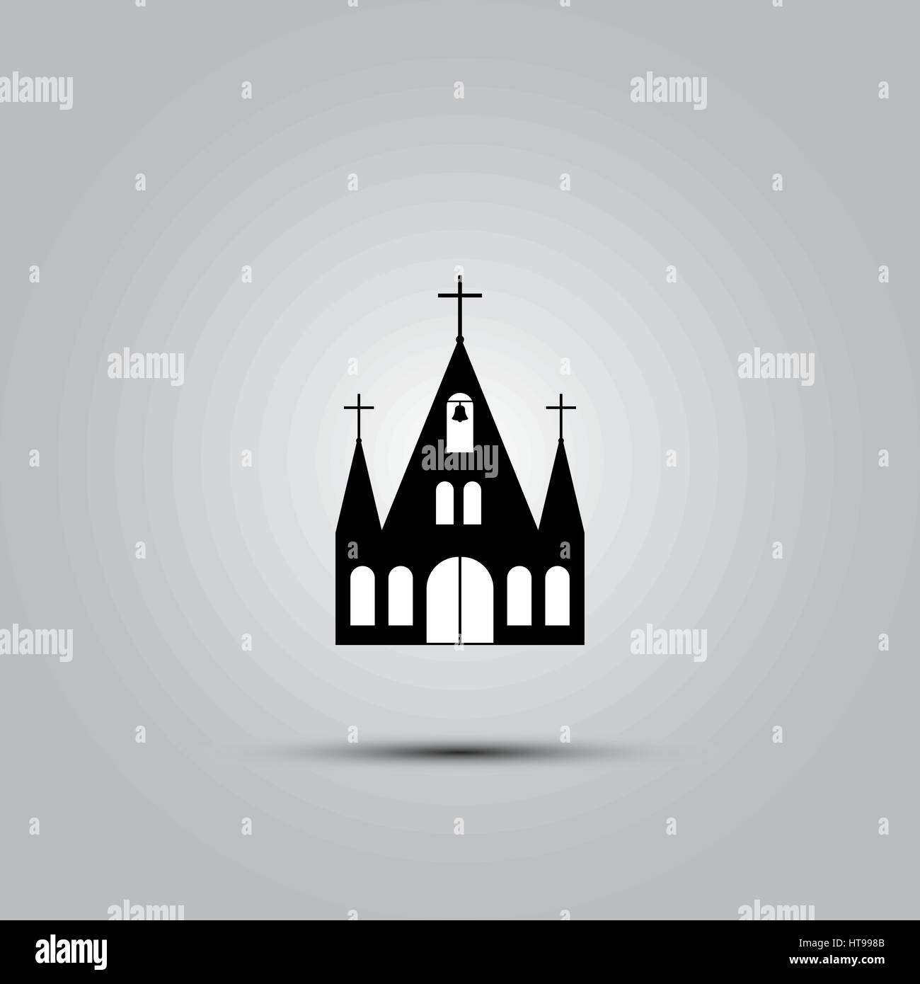 vector symbol or icon of church building Stock Vector Image & Art - Alamy
