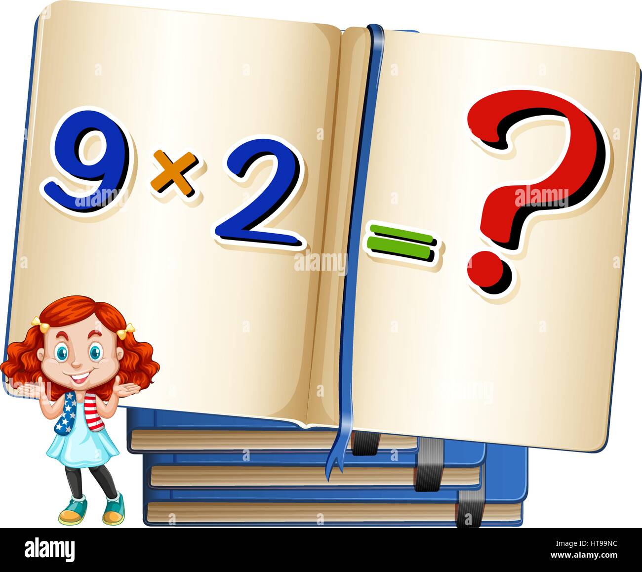 Question mark on book Stock Vector Images - Alamy