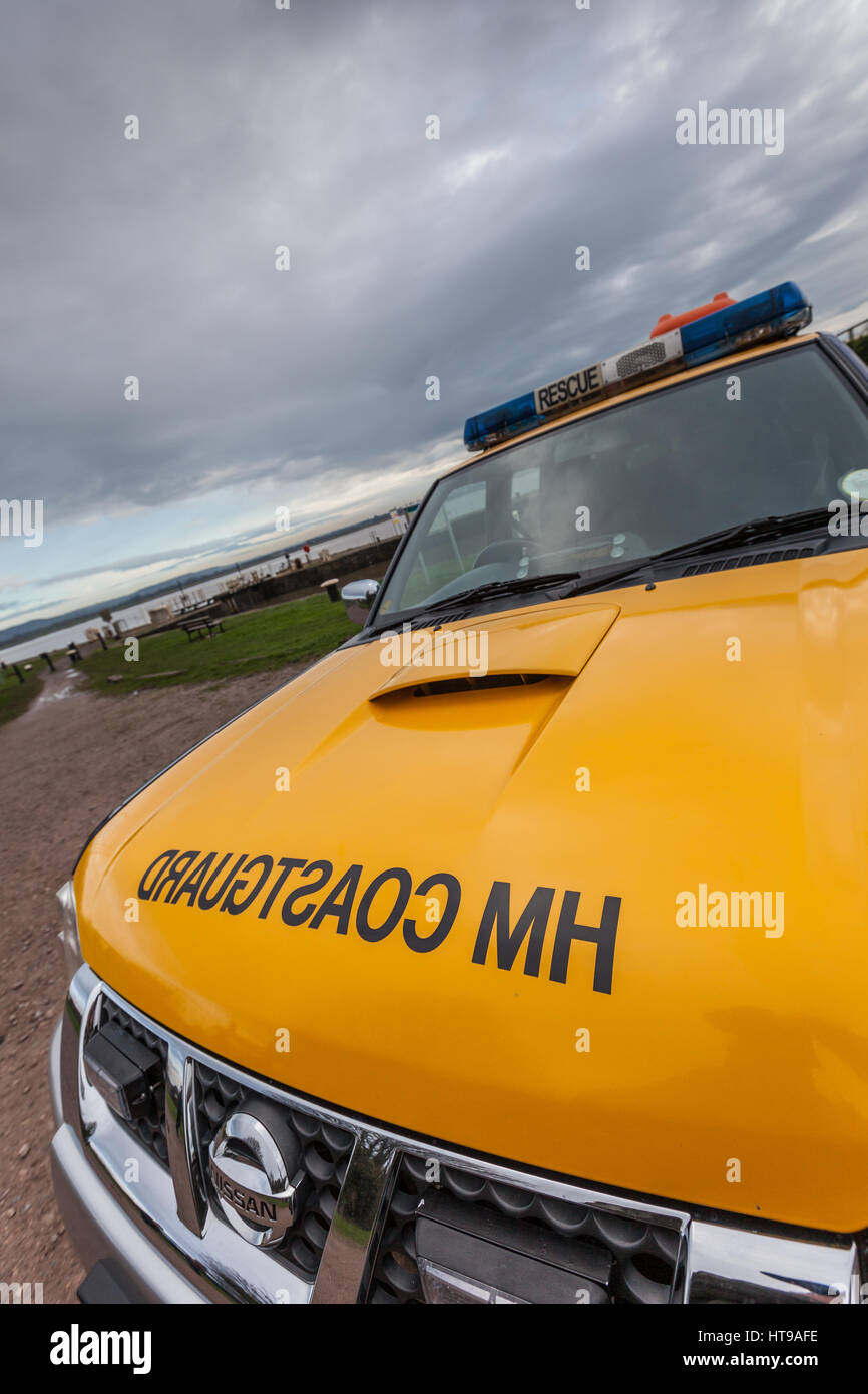 HM Coastguard vehicle at Lydney Dock, Forest of Dean, Gloucestershire ...