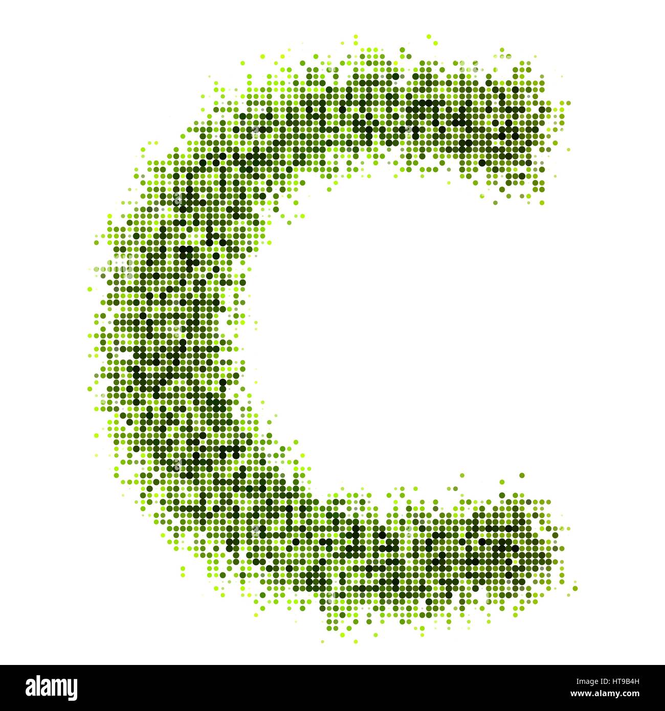 Dots style Letters. Vector illustration Stock Vector Image & Art - Alamy