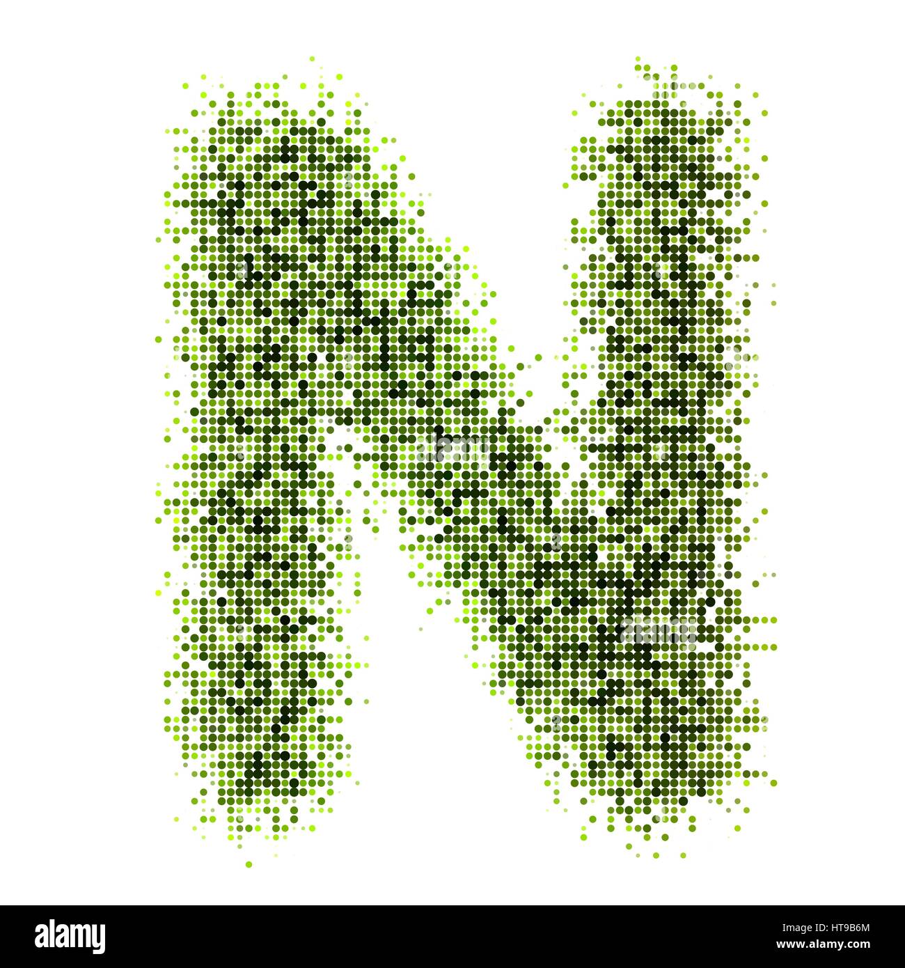 Dots style Letters. Vector illustration Stock Vector Image & Art - Alamy