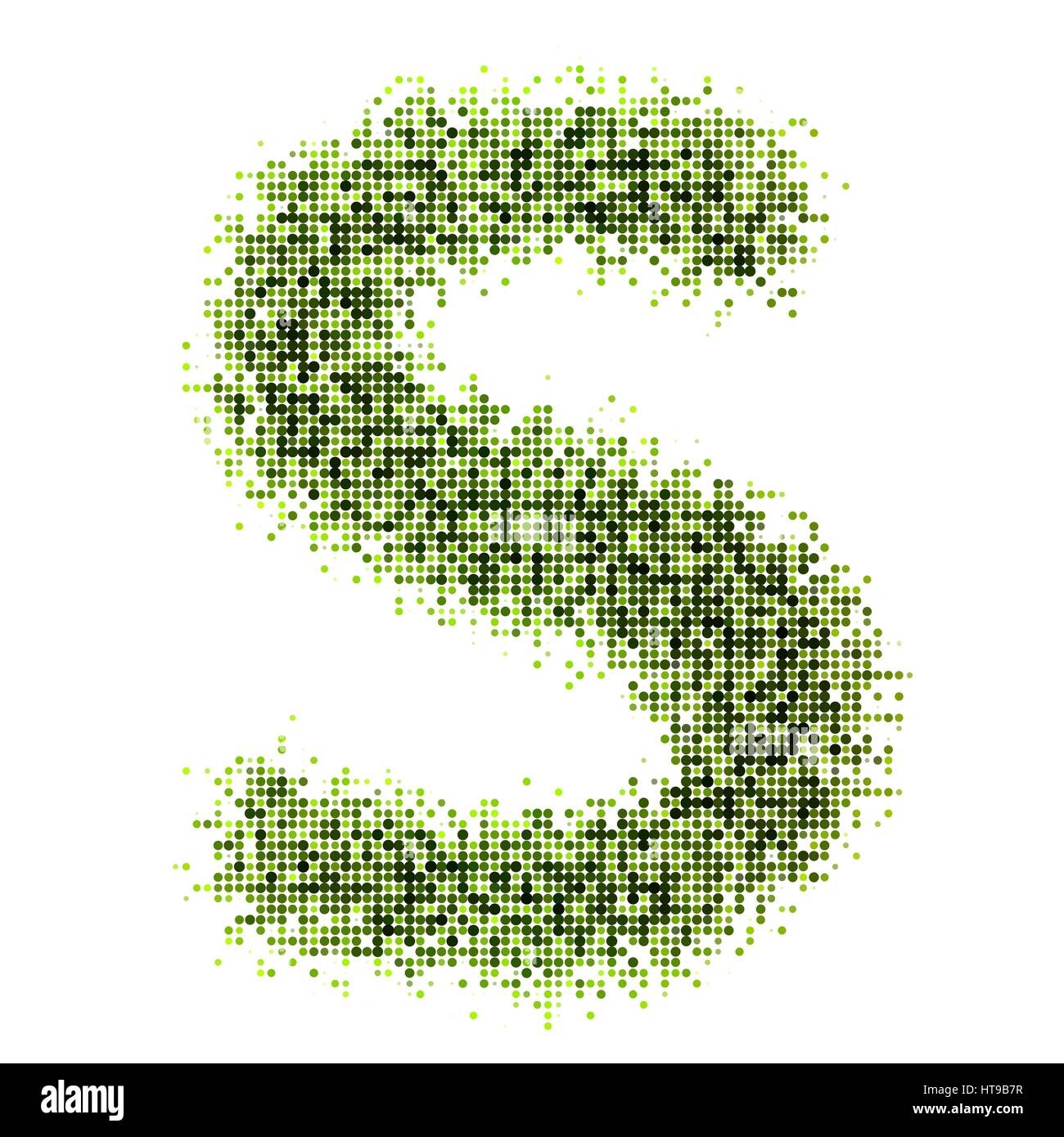 Dots style Letters. Vector illustration Stock Vector Image & Art - Alamy