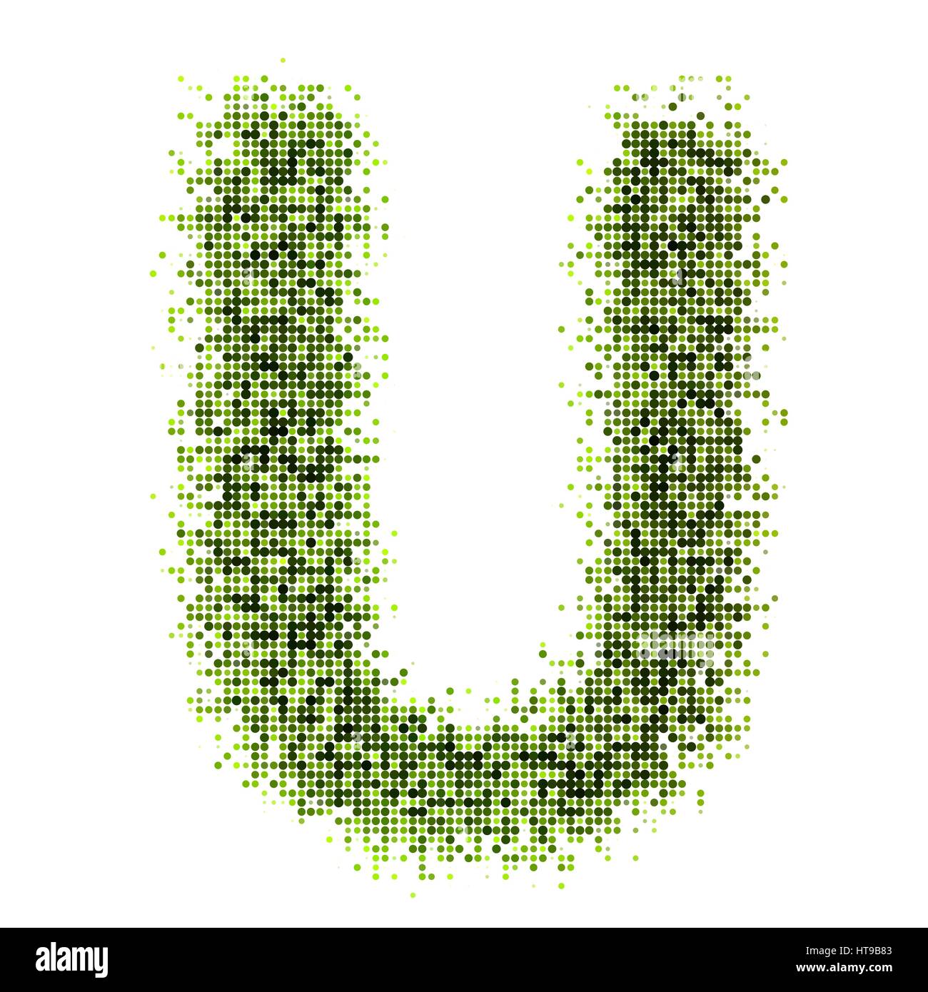 Dots style Letters. Vector illustration Stock Vector Image & Art - Alamy