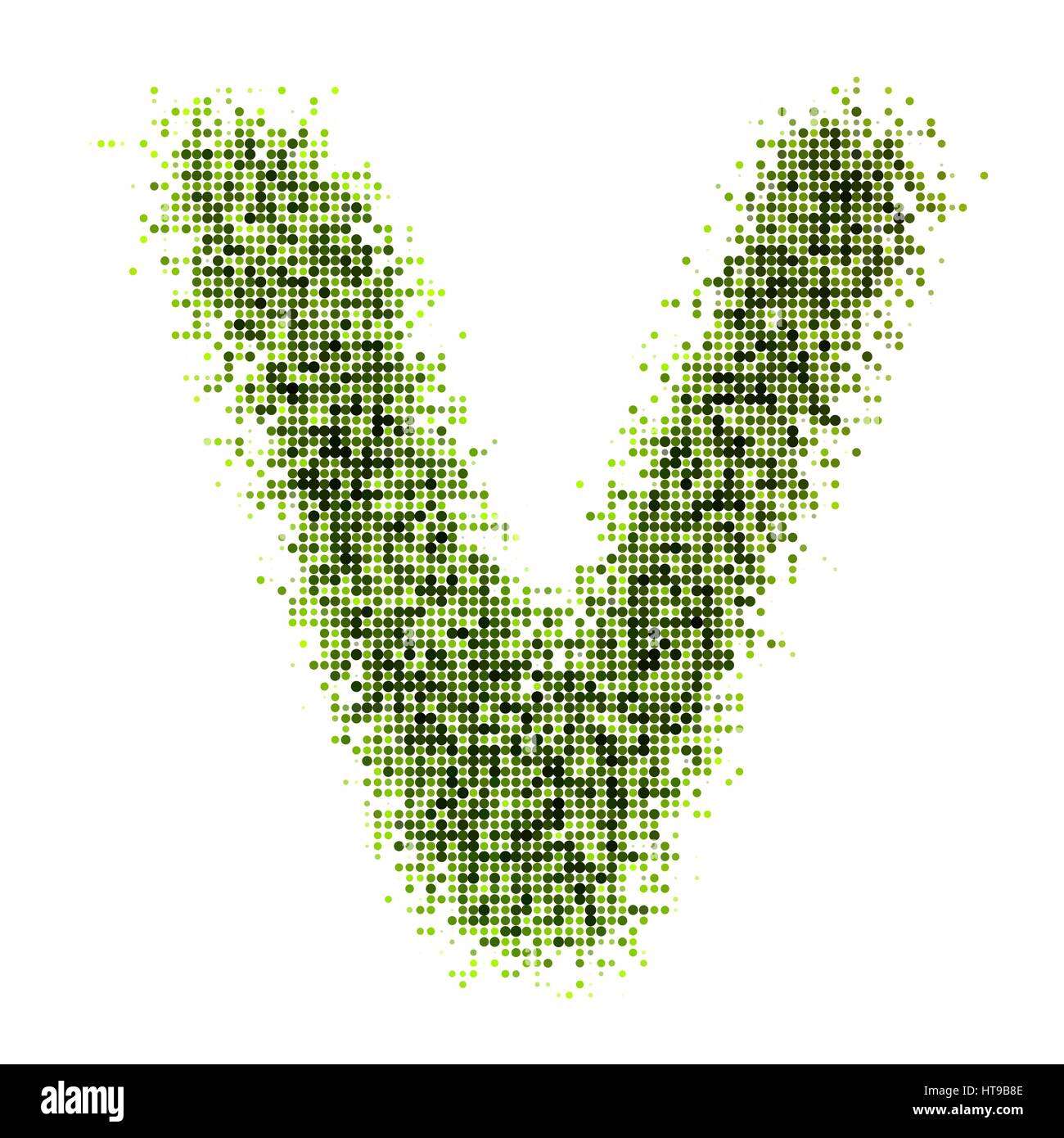 Dots style Letters. Vector illustration Stock Vector Image & Art - Alamy