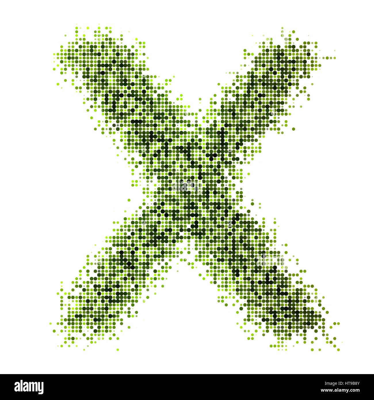 Dots style Letters. Vector illustration Stock Vector Image & Art - Alamy