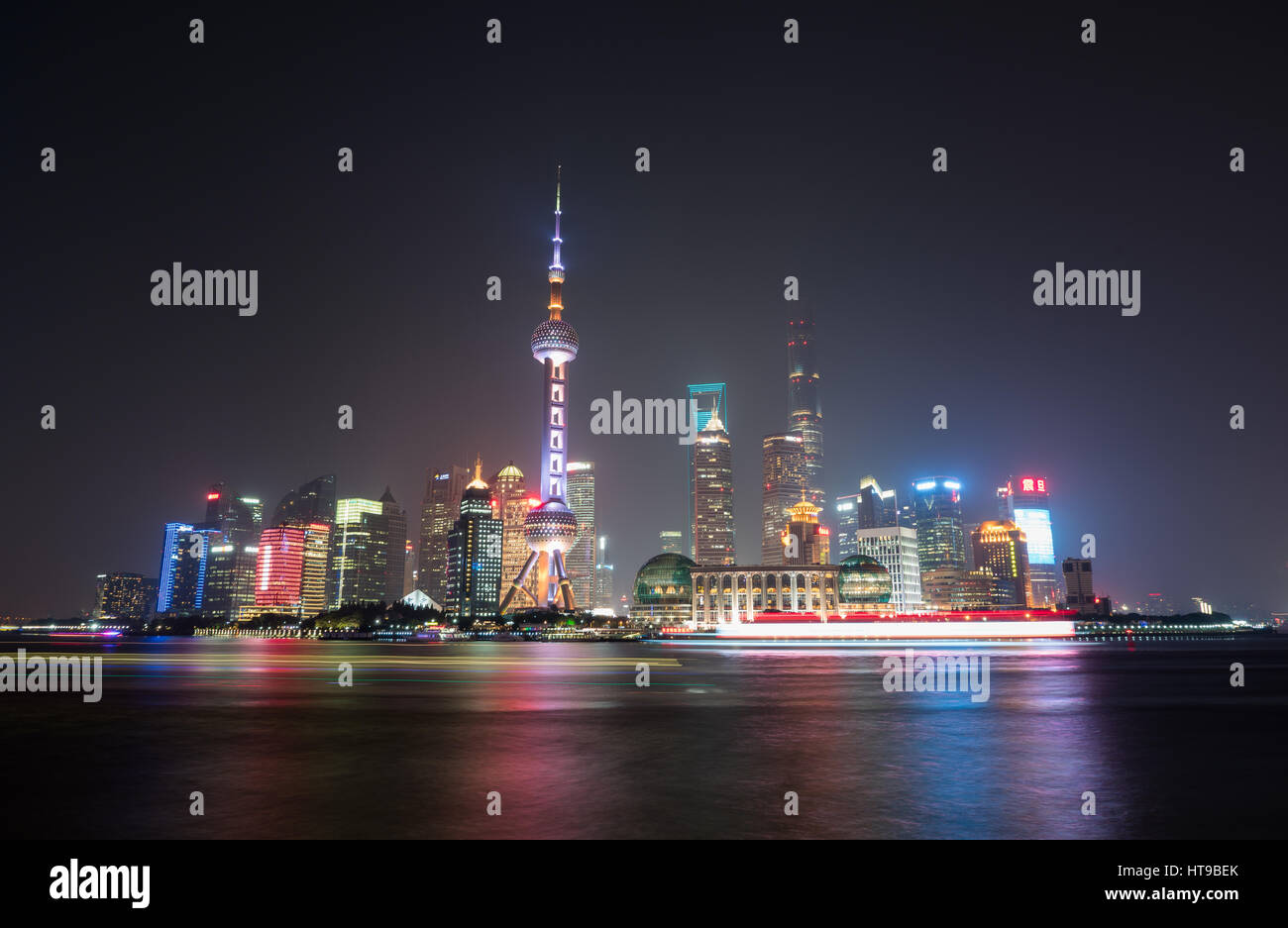 A stunning view of the lights of Shanghai Stock Photo - Alamy