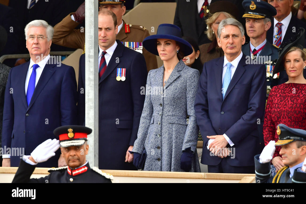 From the left defence secretary sir michael fallon hi-res stock ...