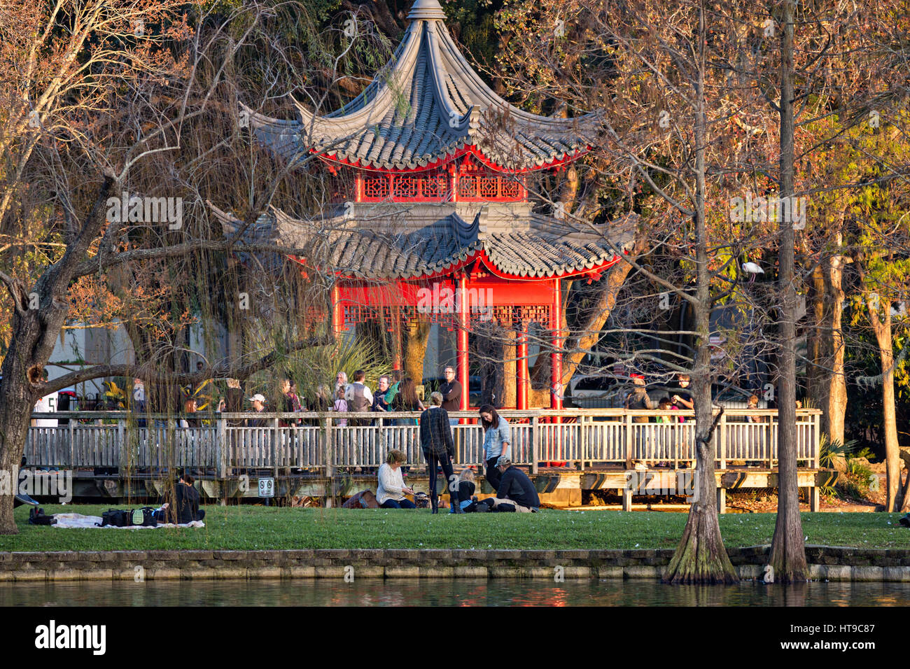 Red ting pavilion hi-res stock photography and images - Alamy