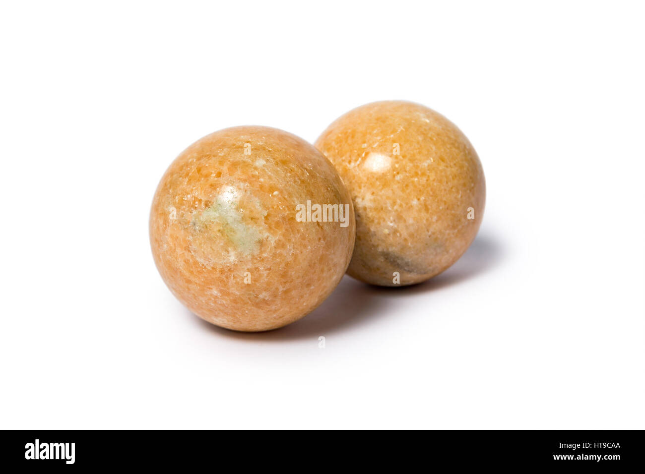 balls made of onyx on a white background Stock Photo - Alamy
