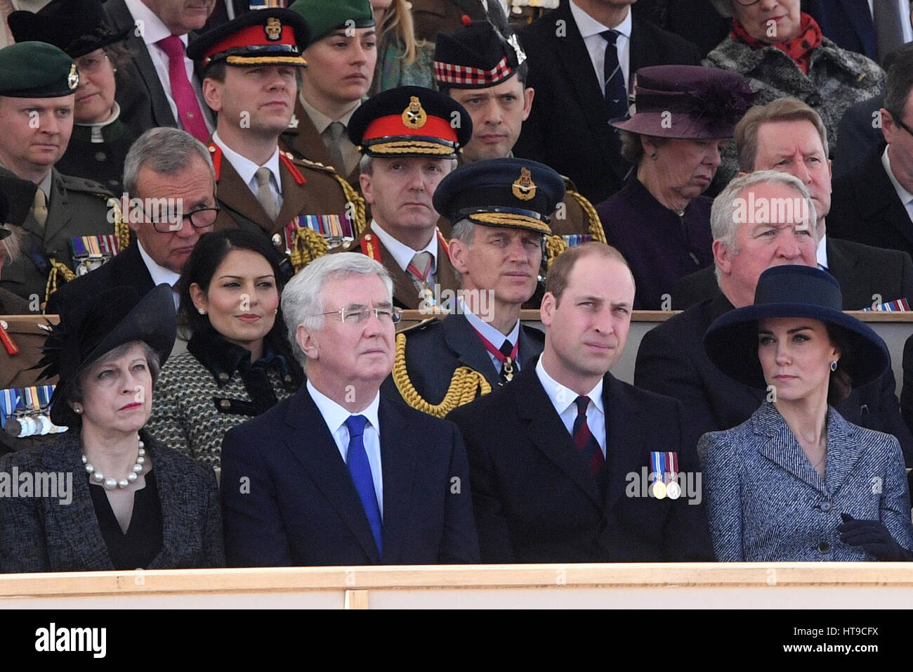 Prince william kate katherine catherine defence memorial hi-res stock ...