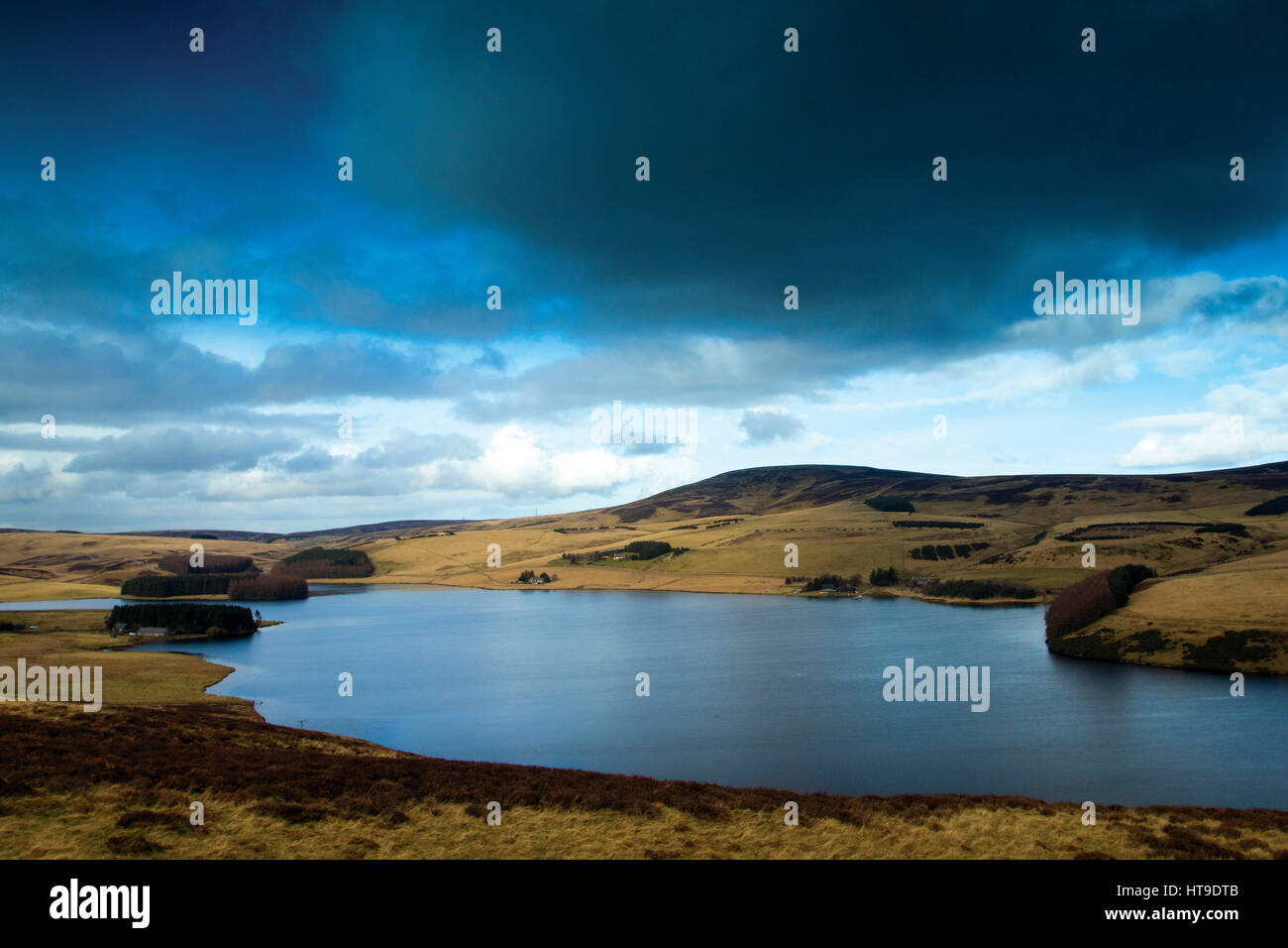 Spartleton and Whiteadder Reservoir, the Lammermuir Hills, East Lothian ...