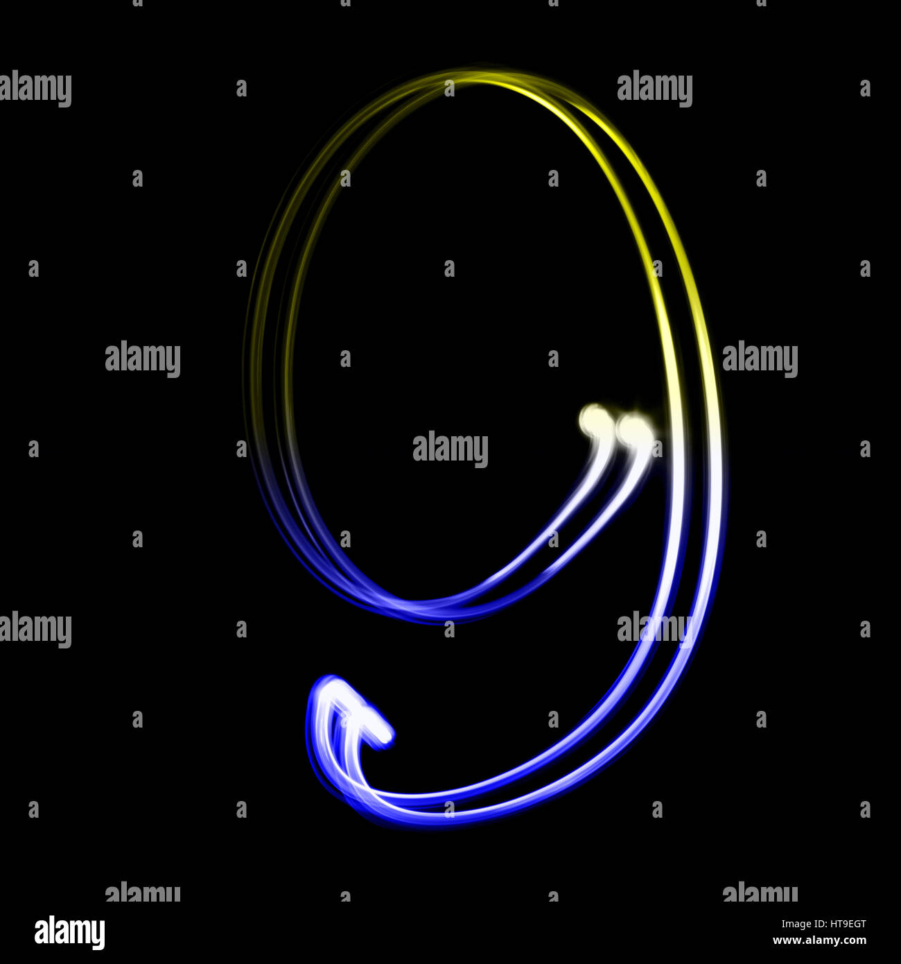 Light numbers art hi-res stock photography and images - Alamy