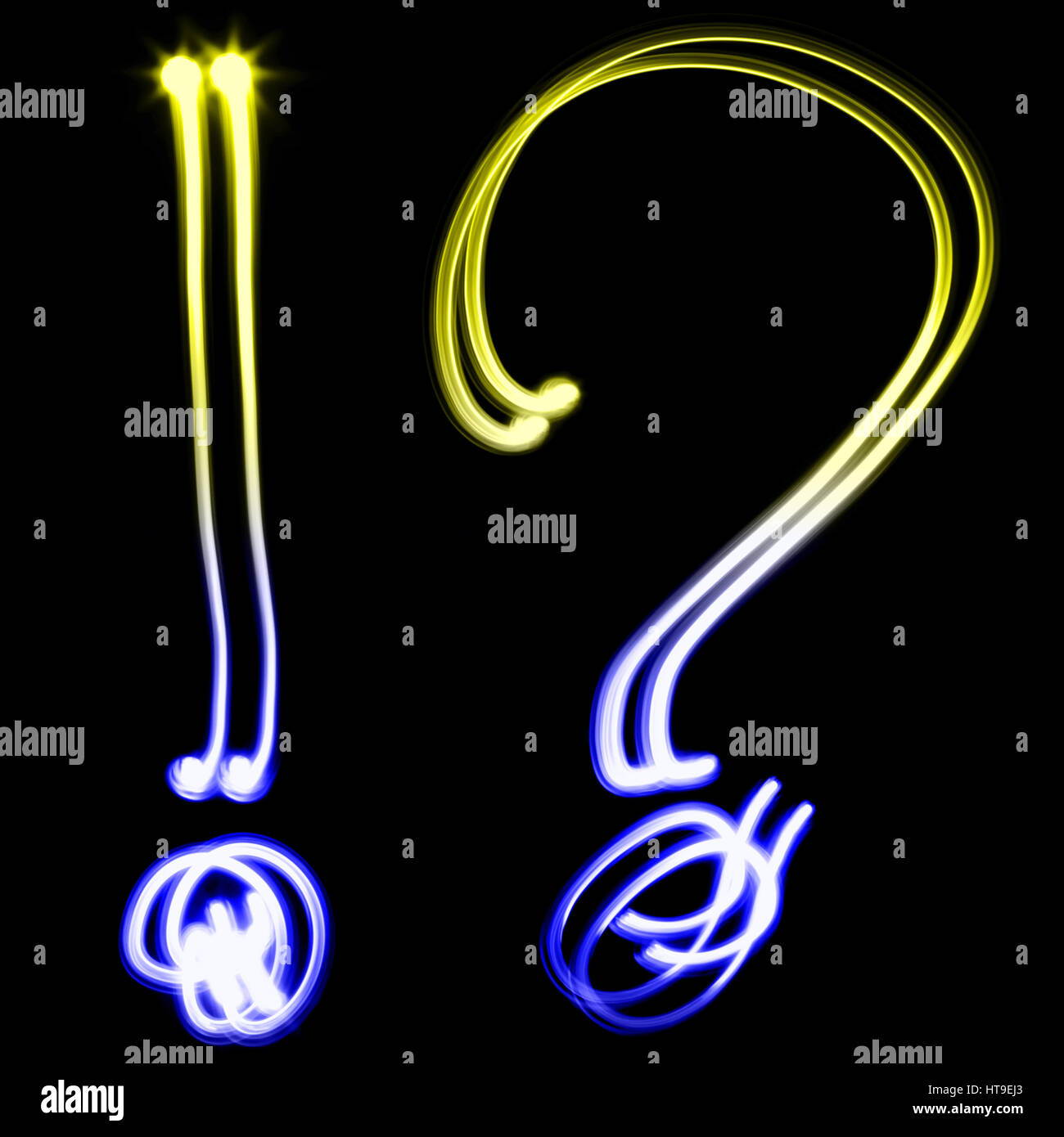 Marks - Created by light colorful letters Stock Photo - Alamy