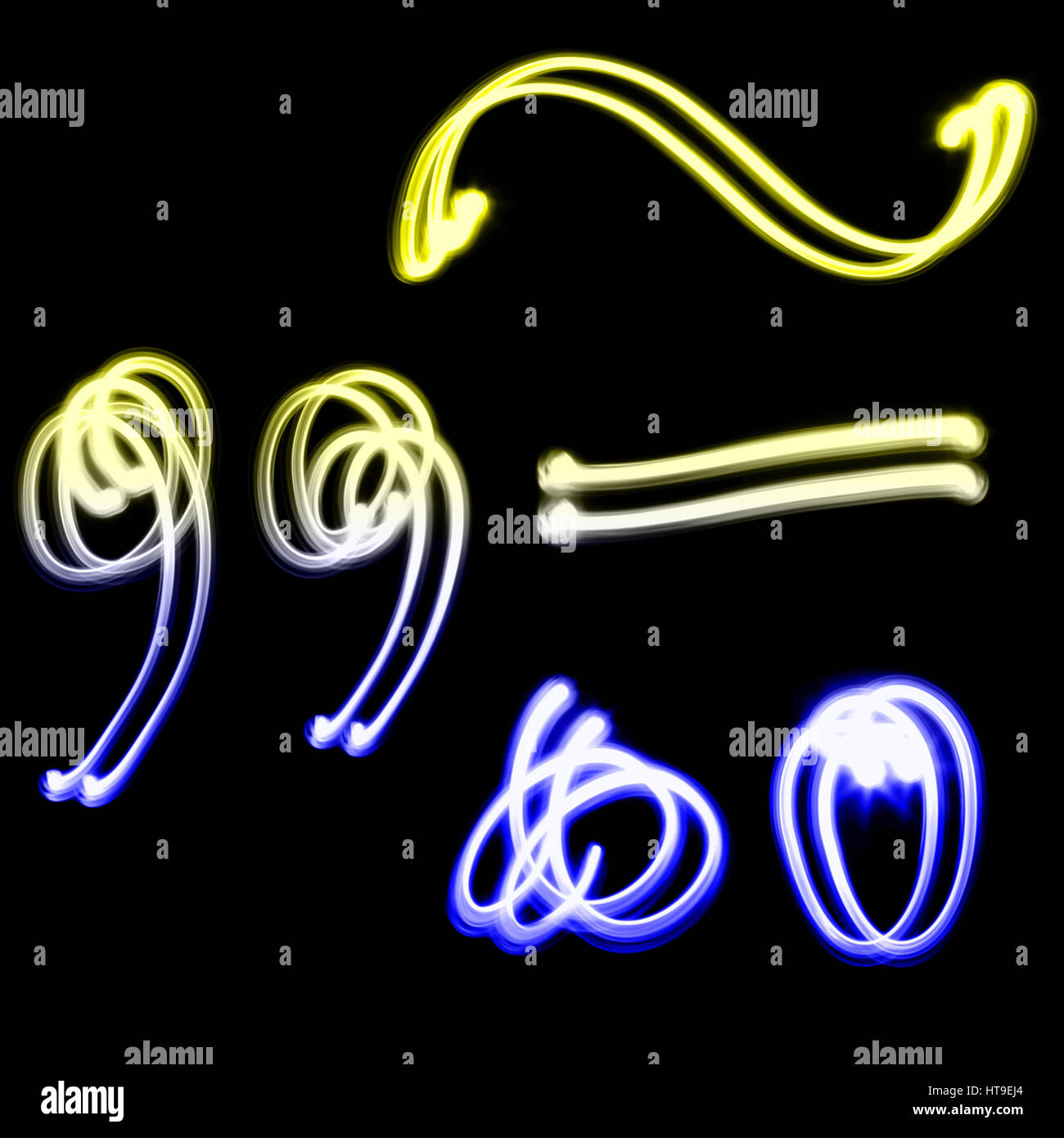 Marks - Created by light colorful letters Stock Photo - Alamy