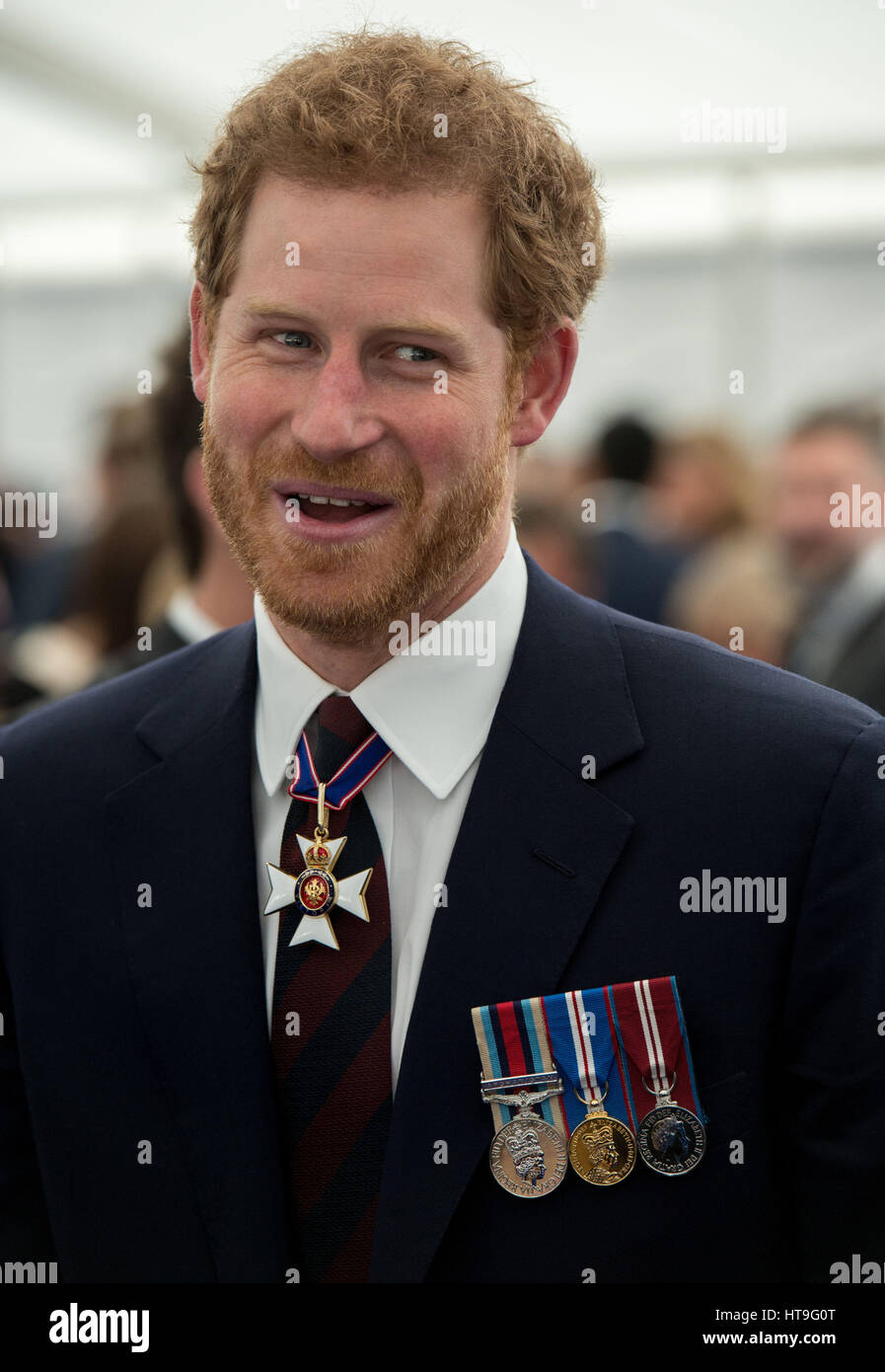Prince Harry during a reception on Horse Guards Parade, London ...