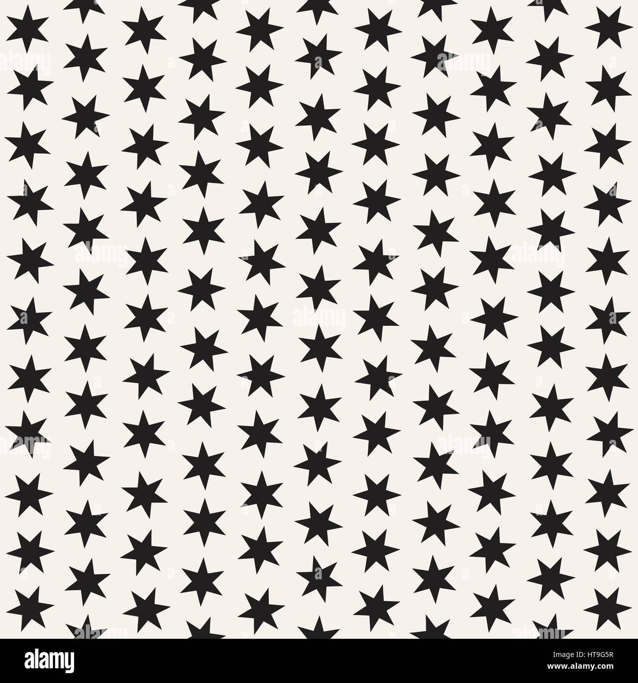 Trendy Texture With Scattered Geometric Shapes. Vector Seamless Pattern ...