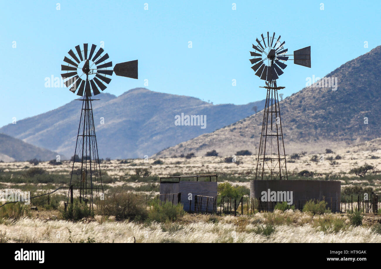 Wind pump namibia hi-res stock photography and images - Alamy