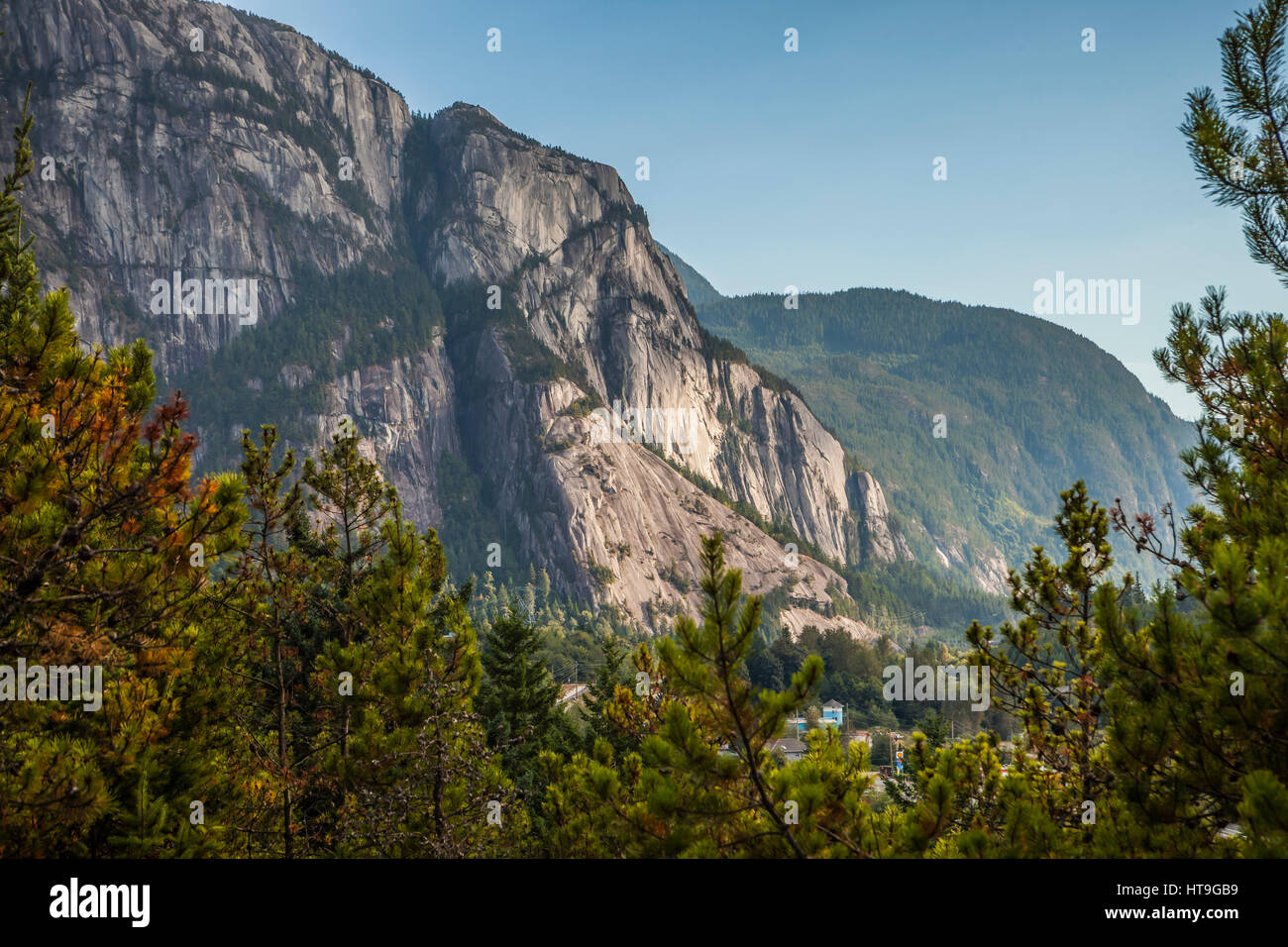 The Chief, a granite monolith / mountain above Squamish, British ...