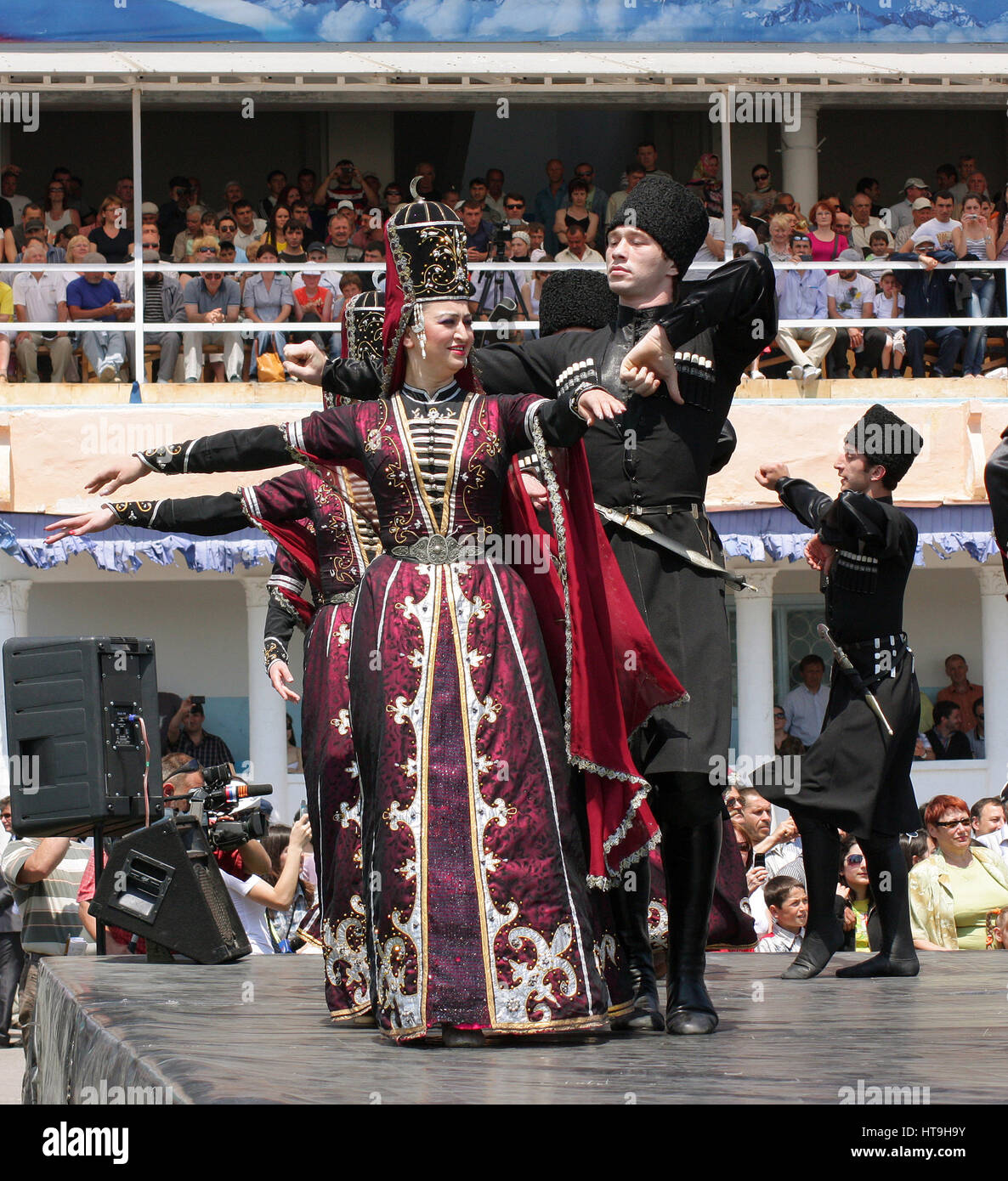 PYATIGORSK, RUSSIA - JUNE 5: Highland Dance.Festival of Friendship of ...