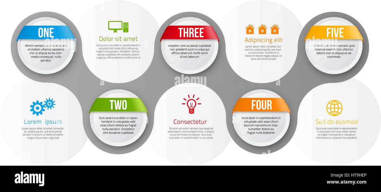 Circle infographics hi-res stock photography and images - Alamy