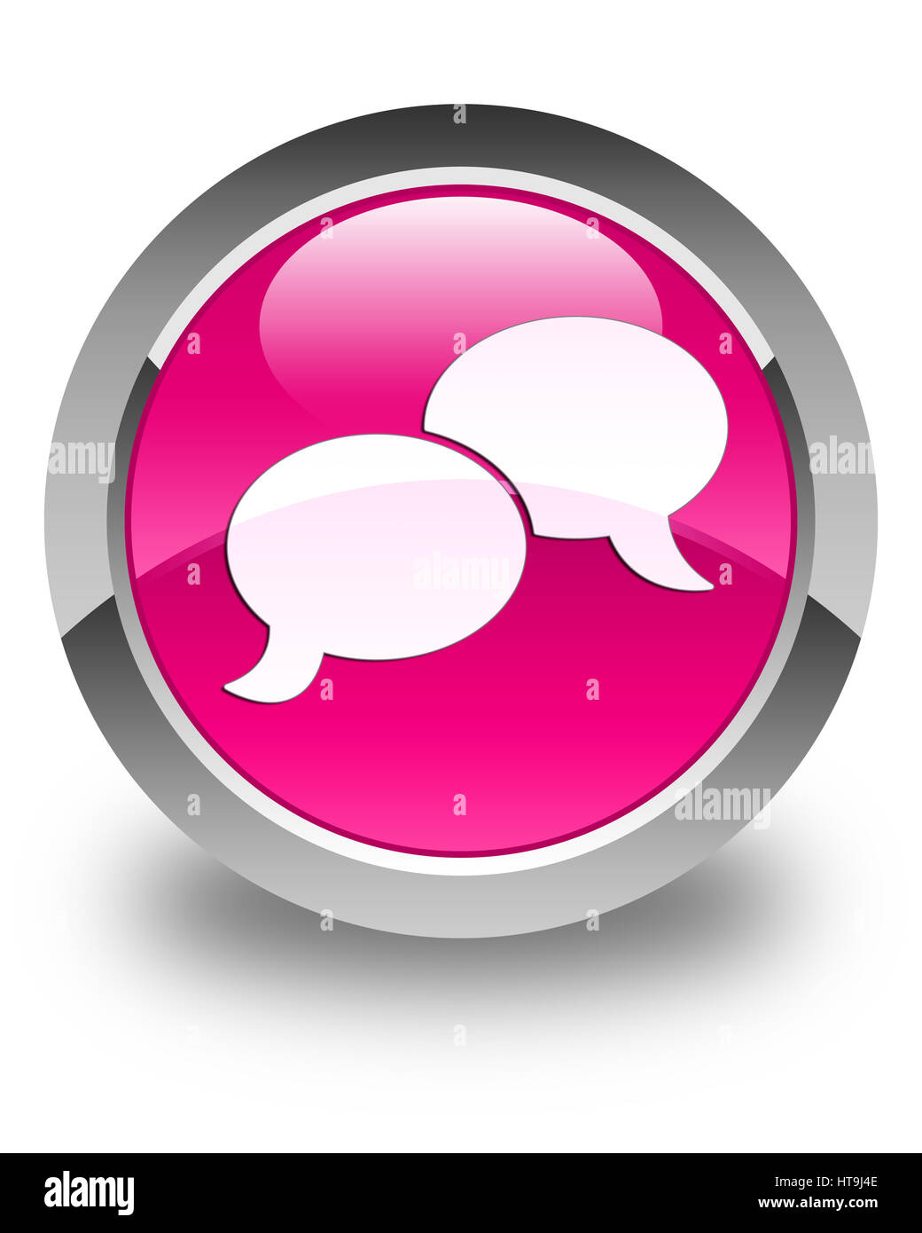 Pink chat bubble hi-res stock photography and images - Alamy