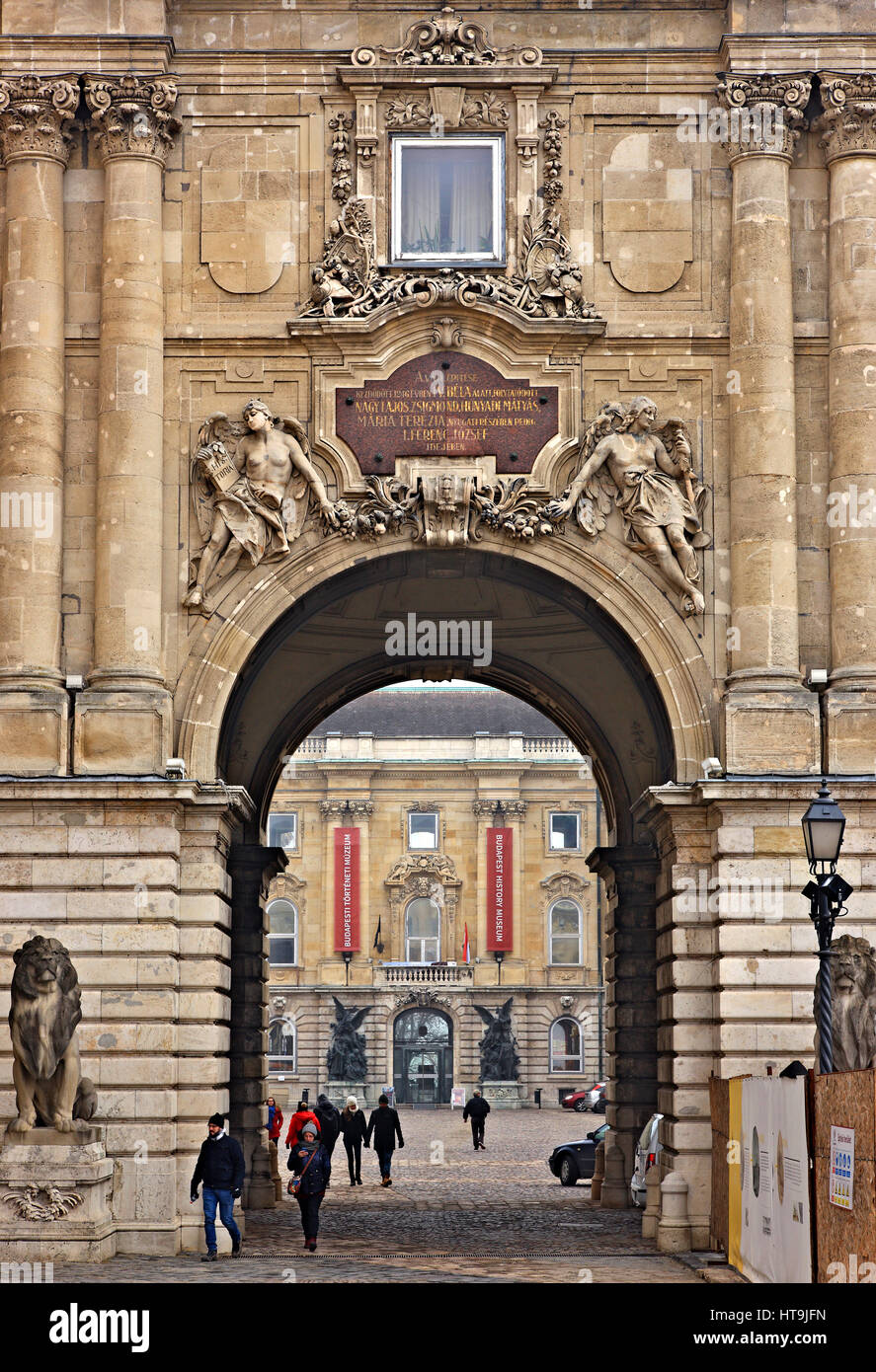 The lion gate at buda castle hi-res stock photography and images - Alamy