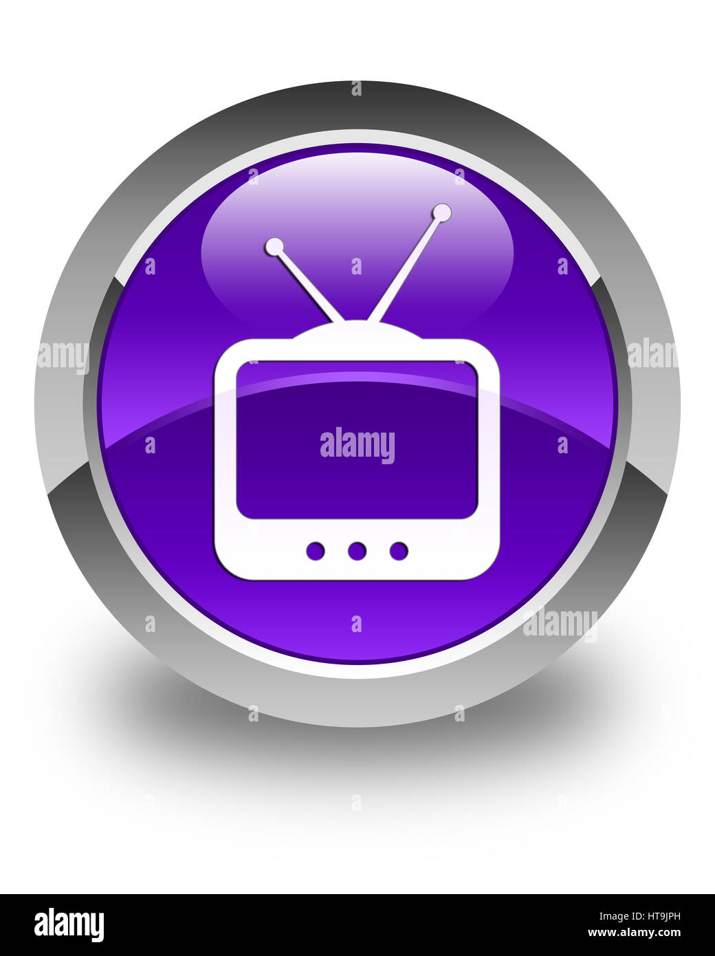 Tv screen on purple hi-res stock photography and images - Alamy