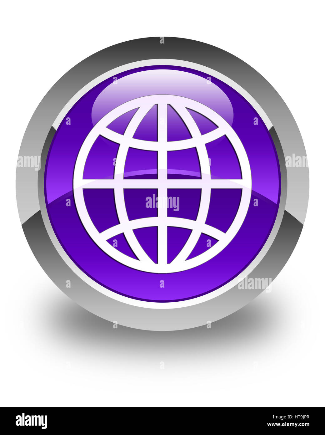Purple World Globe