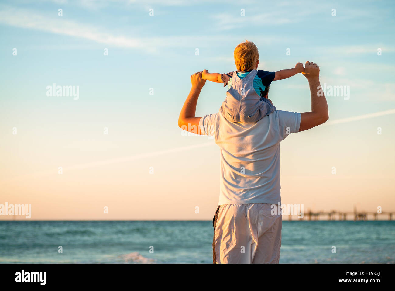 Father Giving Son Piggyback Ride High Resolution Stock Photography and ...