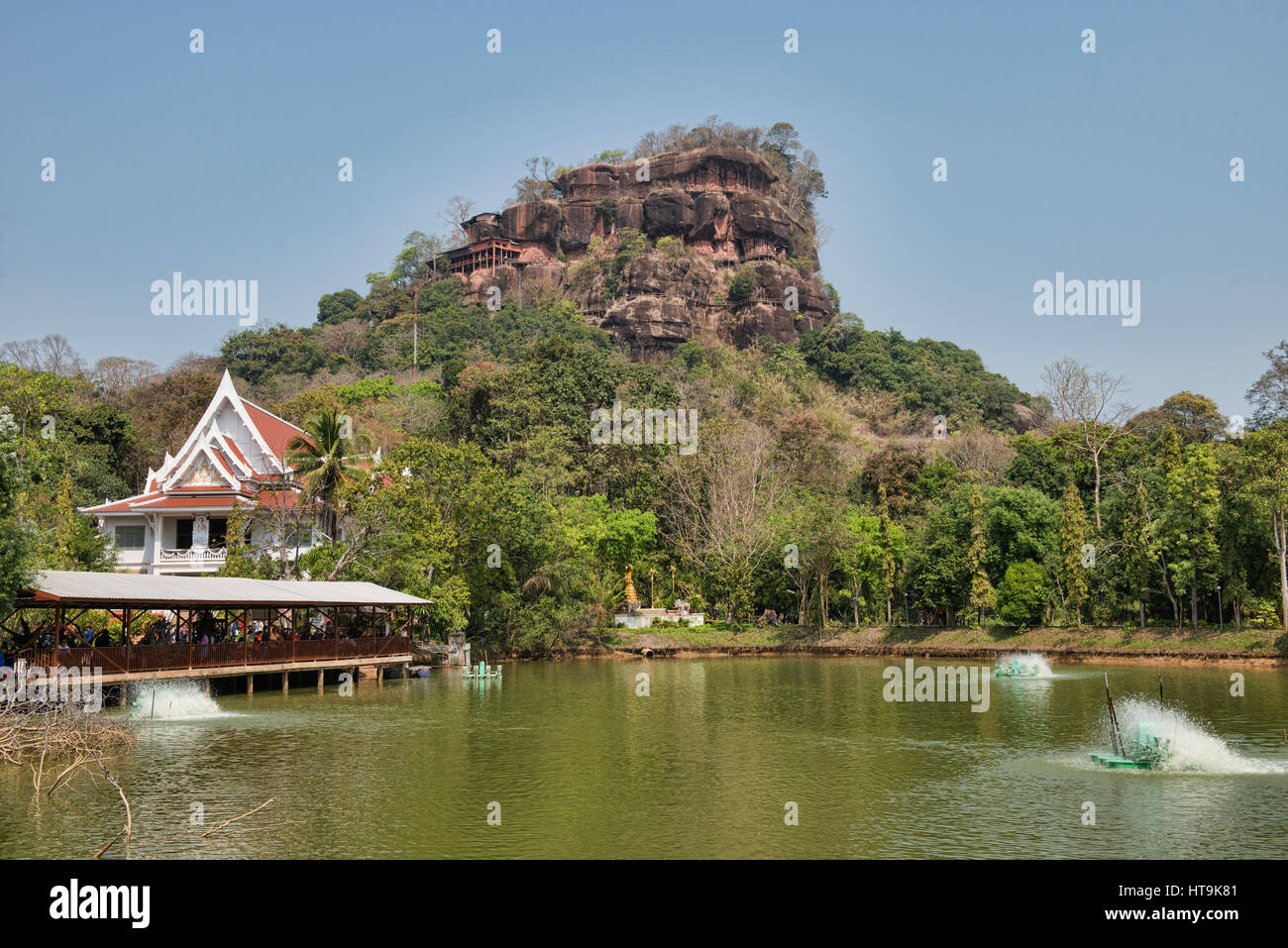 Wat Phu Tok, the mountain top temple in Beung Kan Province, Thailand ...