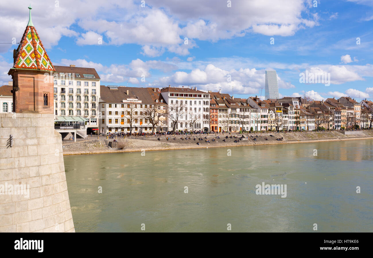 Roche tower basel hi-res stock photography and images - Alamy