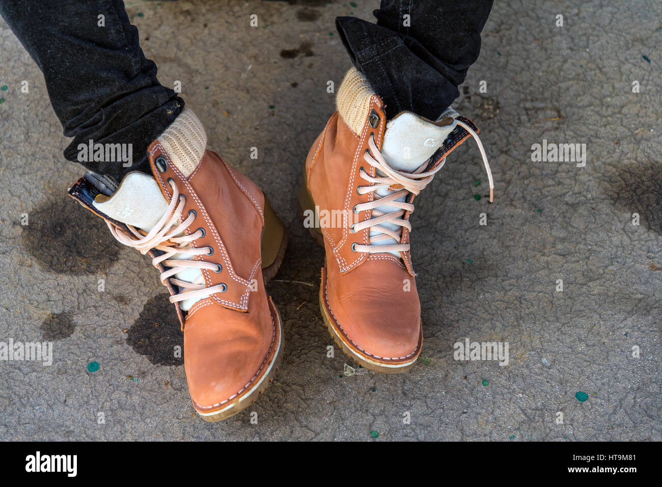 Wearing shoe tight hi-res stock photography and images - Alamy