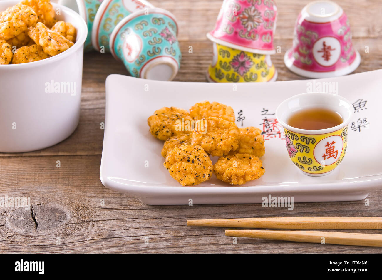 Japanese style snack Stock Photo - Alamy
