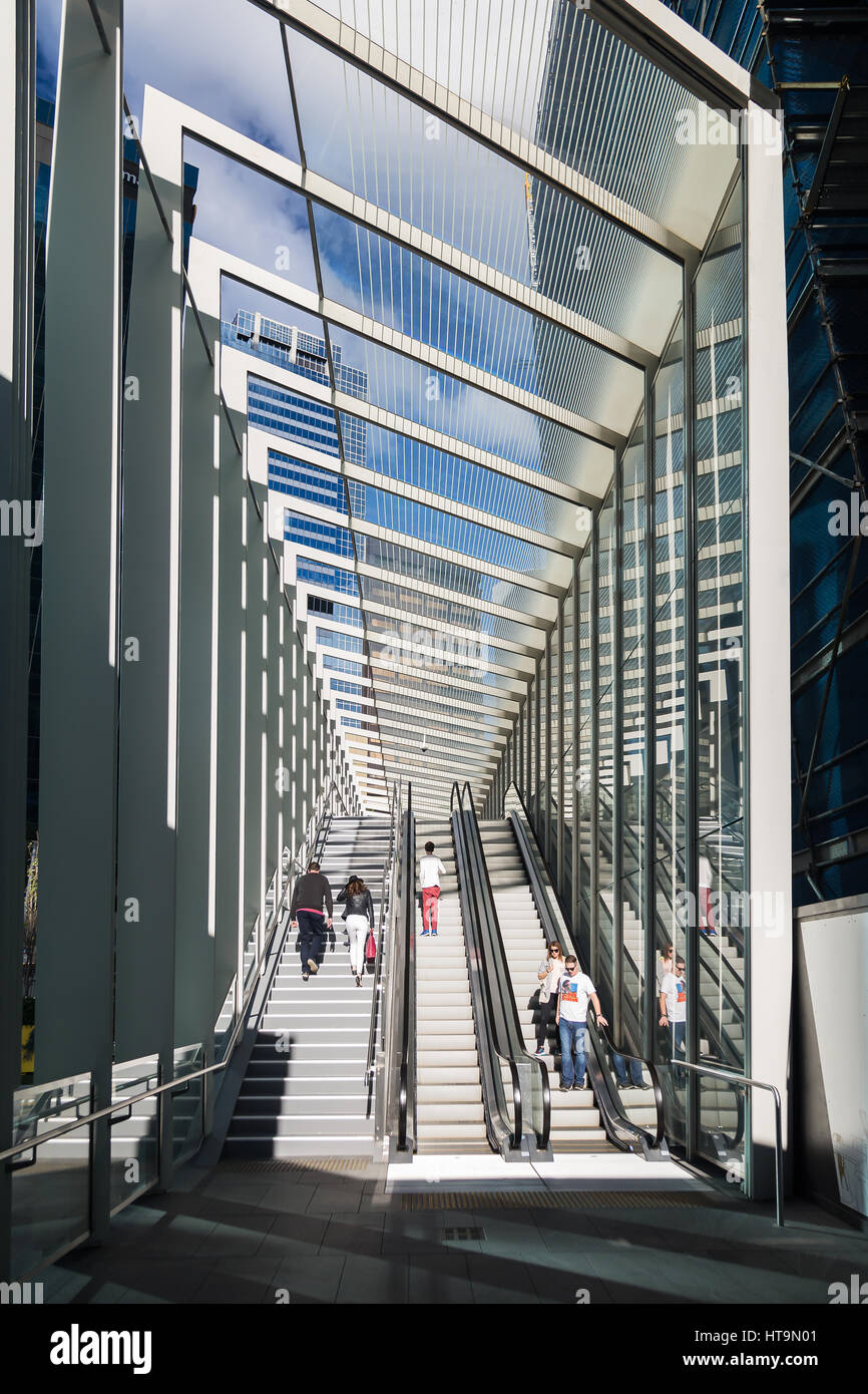 Barangaroo Pedestrian Bridge known as The Wynyard Walk is a 180 metre ...