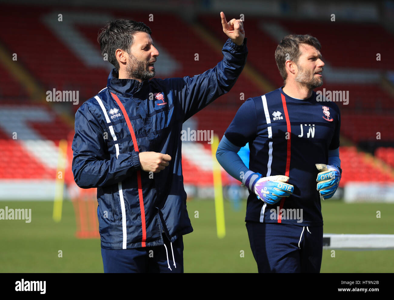 Goalkeeper coach jimmy walker sincil bank hi-res stock photography and ...